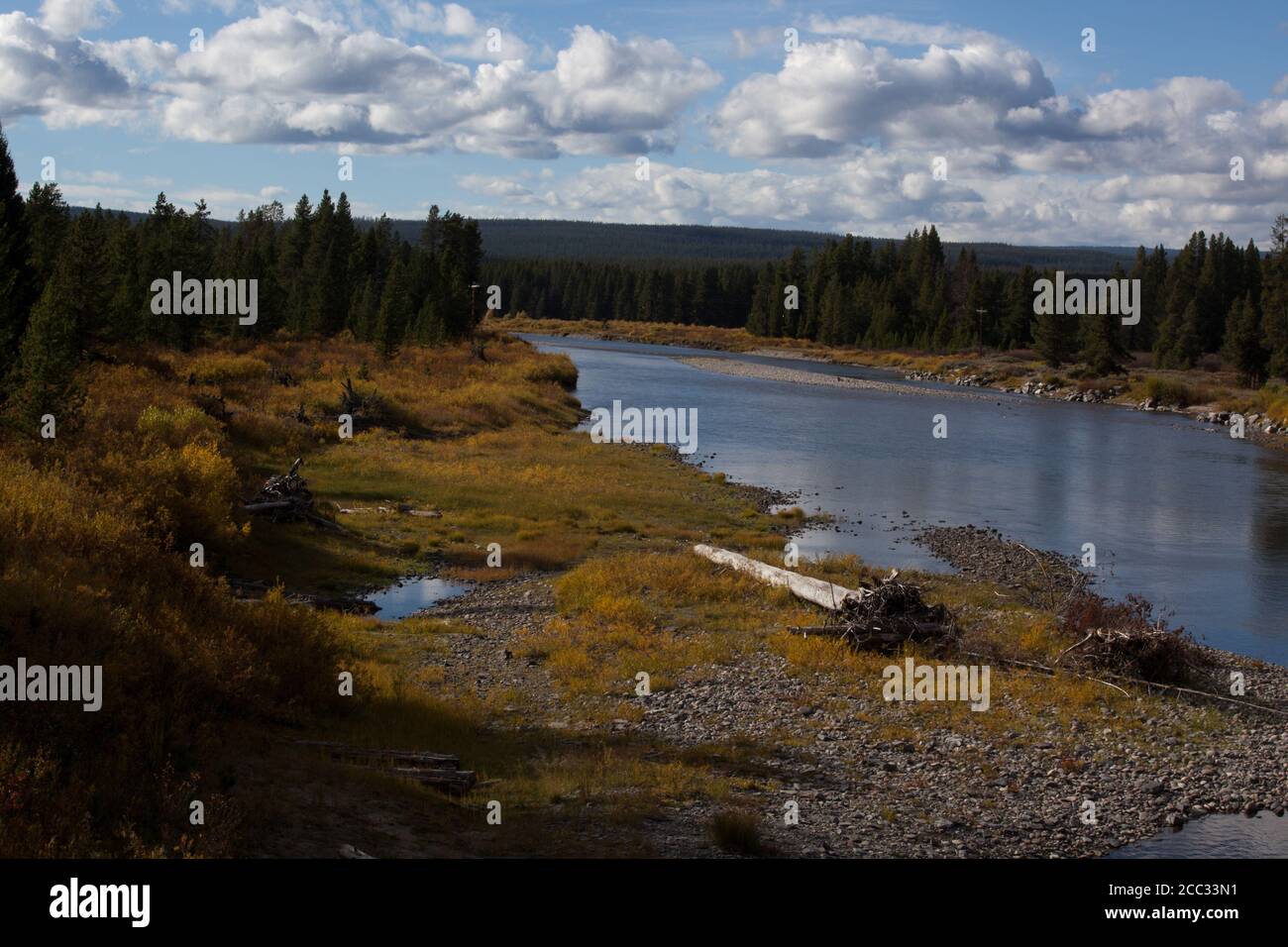 Fall trees and water to reflect Stock Photo - Alamy