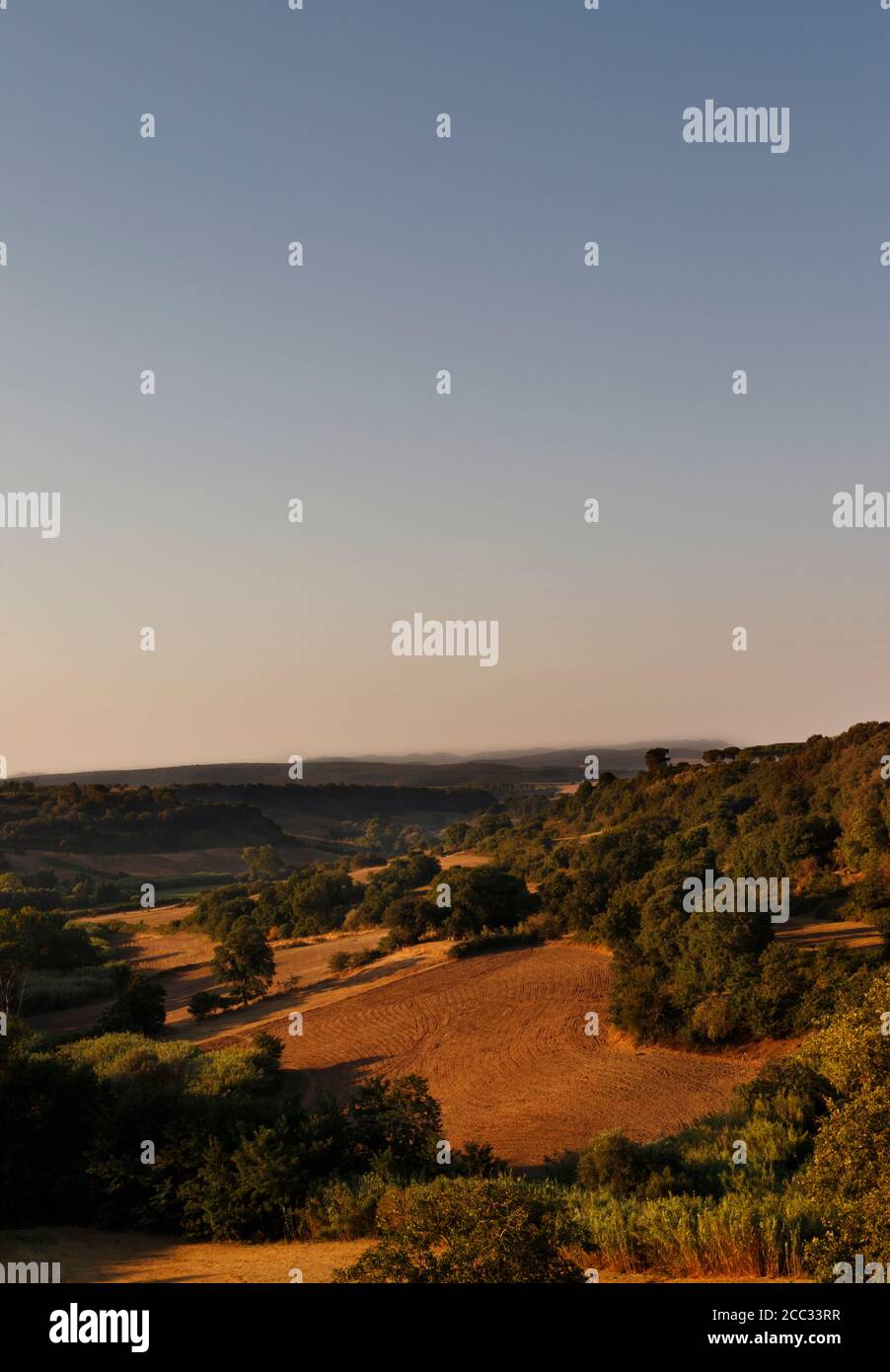 Beautiful Italian landscape at sunrise Stock Photo - Alamy