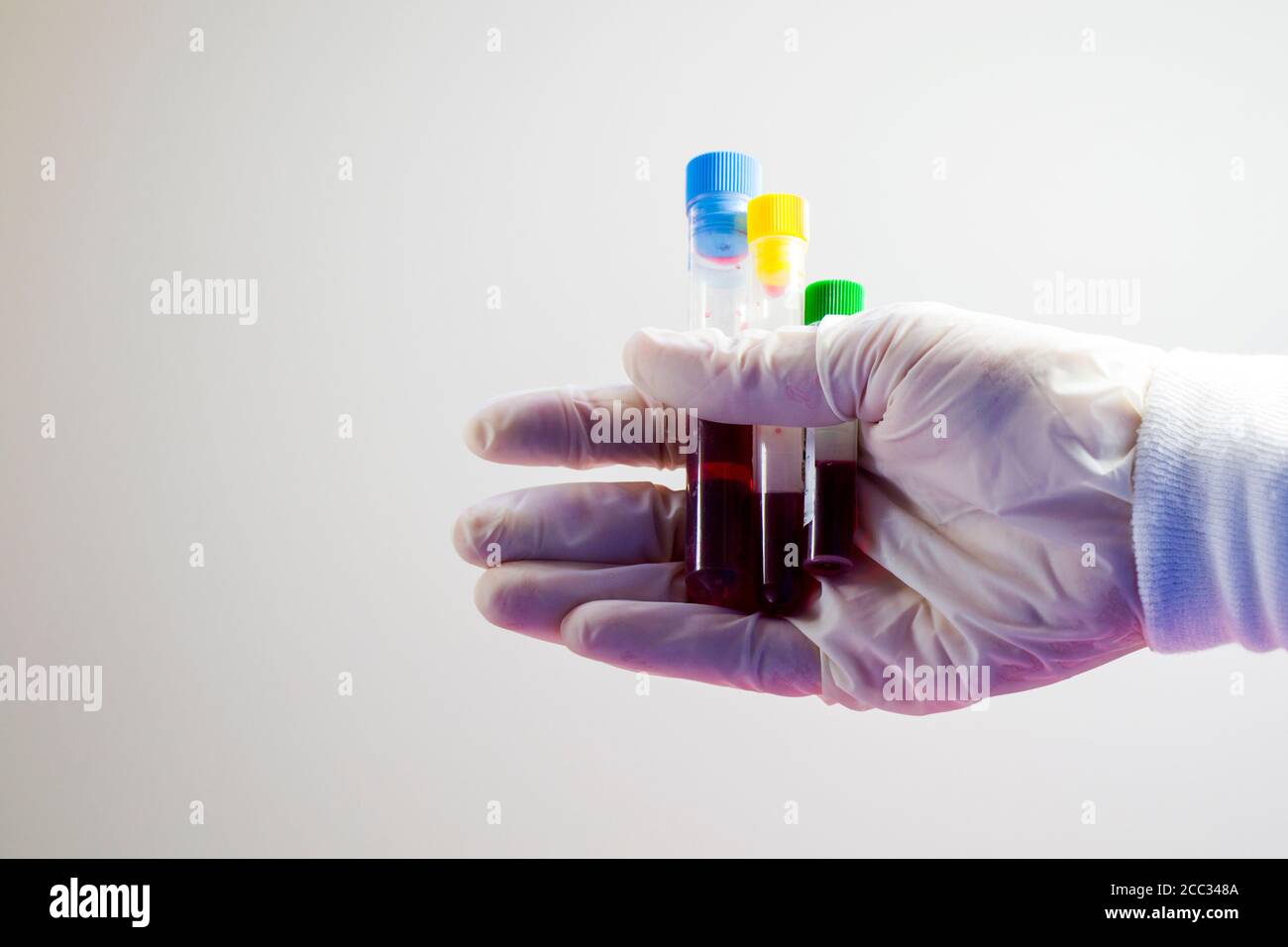 Chemical laboratory instruments, glassware and pipette. Tests and ...