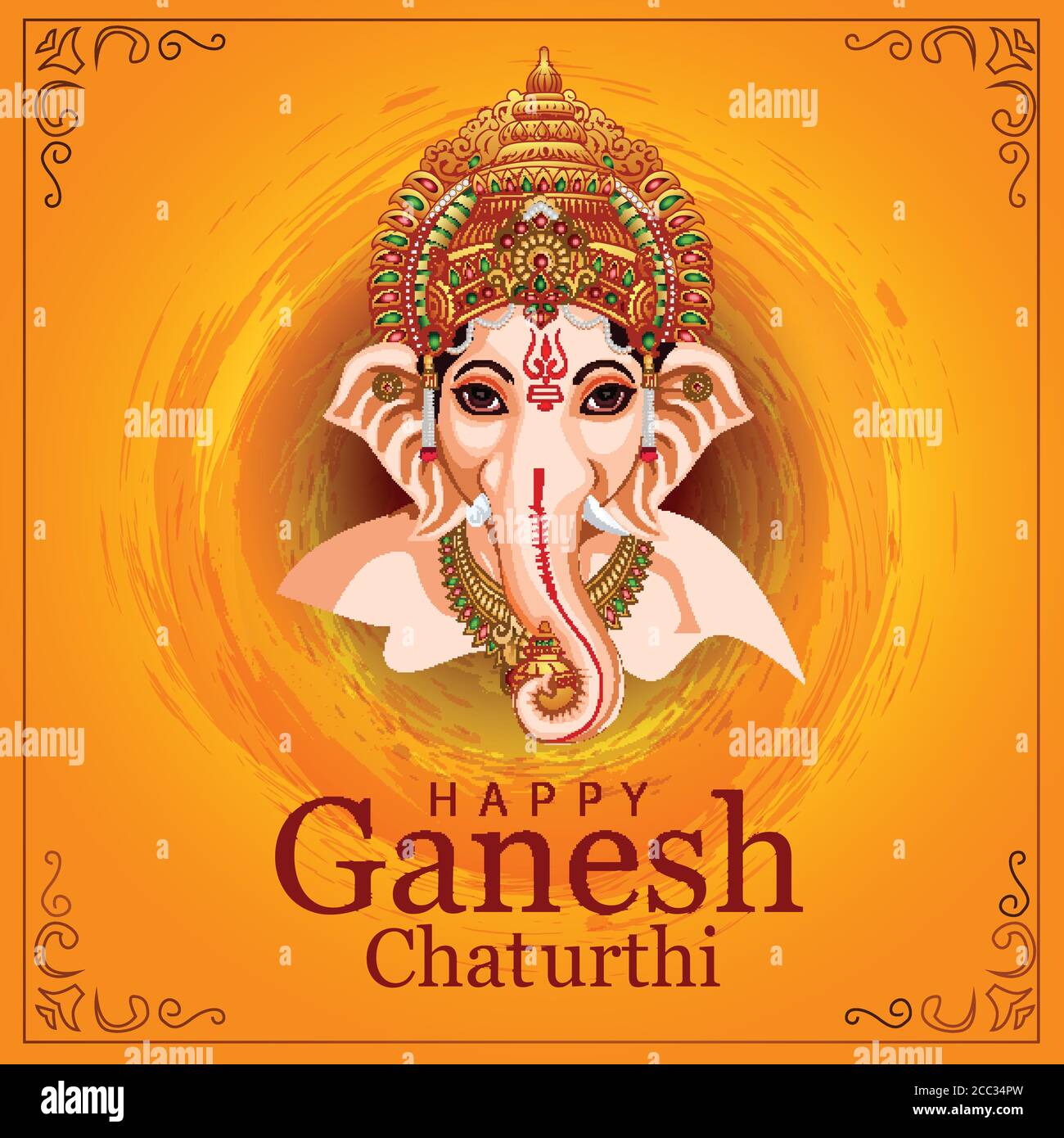 Lord ganesh statue ganpati Stock Vector Images - Alamy