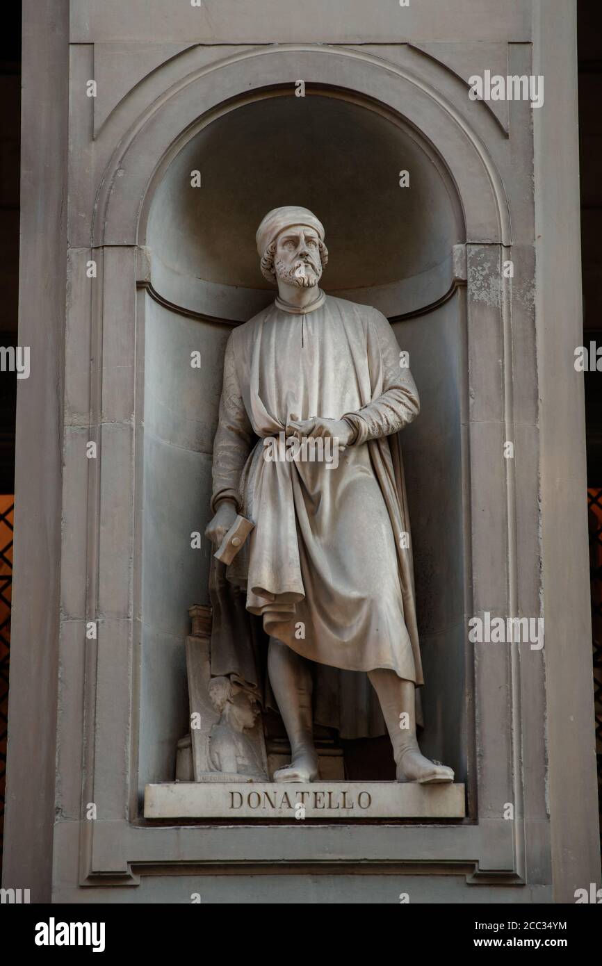 Donatello statue hi-res stock photography and images - Alamy