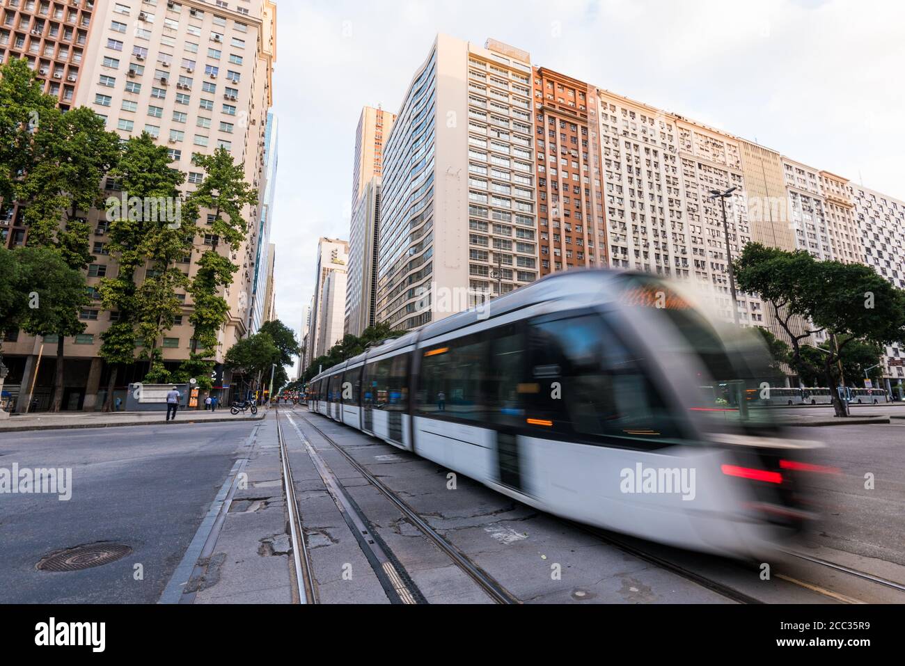 Rio de Janeiro, Brazil - July 2, 2020: Traffic in Presidente Vargas ...