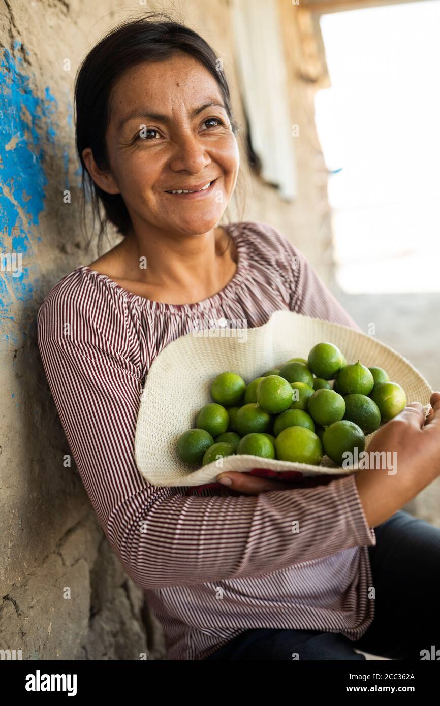 Peru woman agriculture fruit hi-res stock photography and images - Alamy