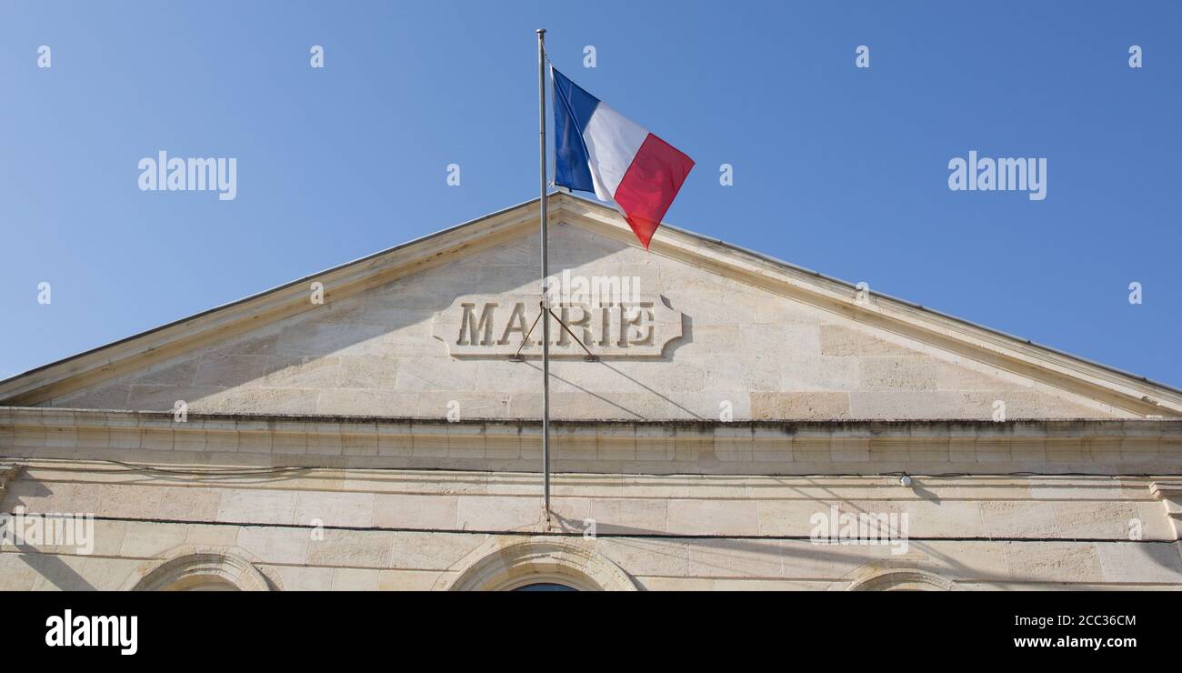 City Hall building mairie in french means cityhall Stock Photo - Alamy