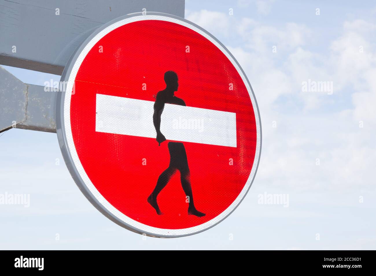 Sign meaning forbidden man hi-res stock photography and images - Alamy