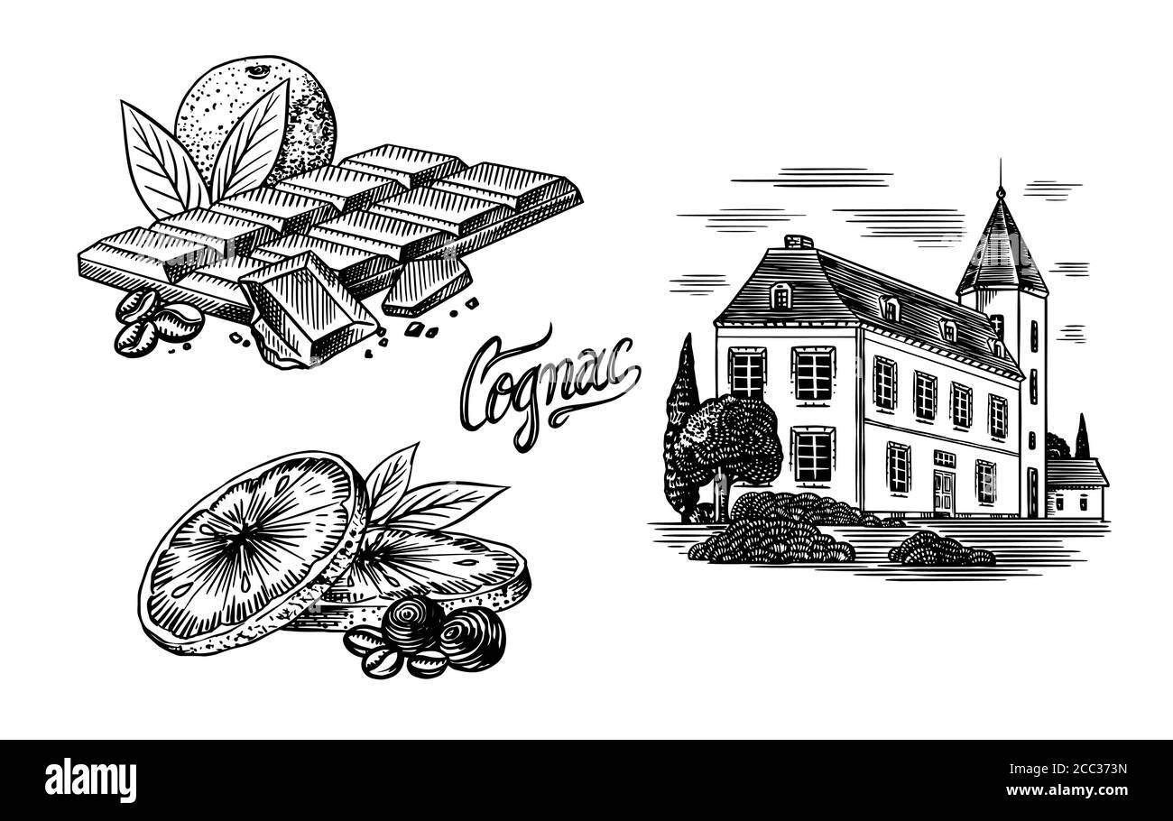 Orange alcohol bottle drink Black and White Stock Photos & Images - Alamy