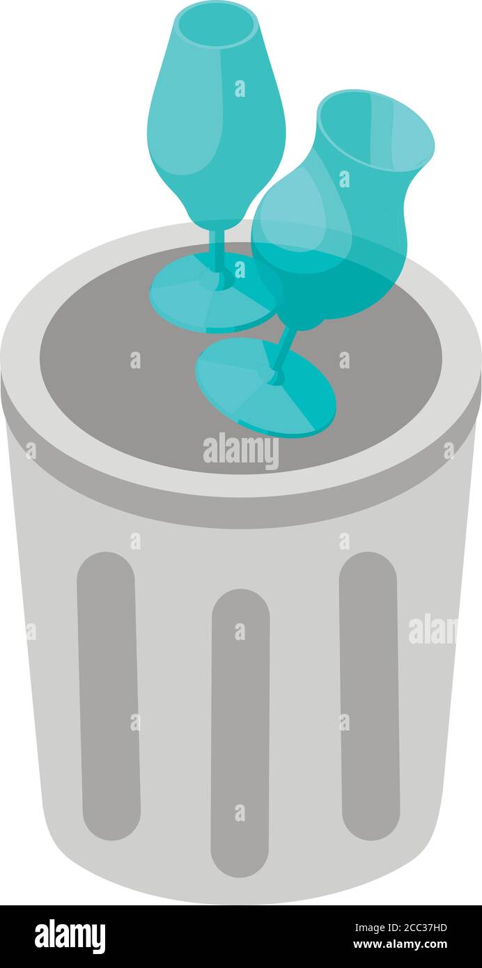 Inorganic waste icon, isometric style Stock Vector Image & Art - Alamy