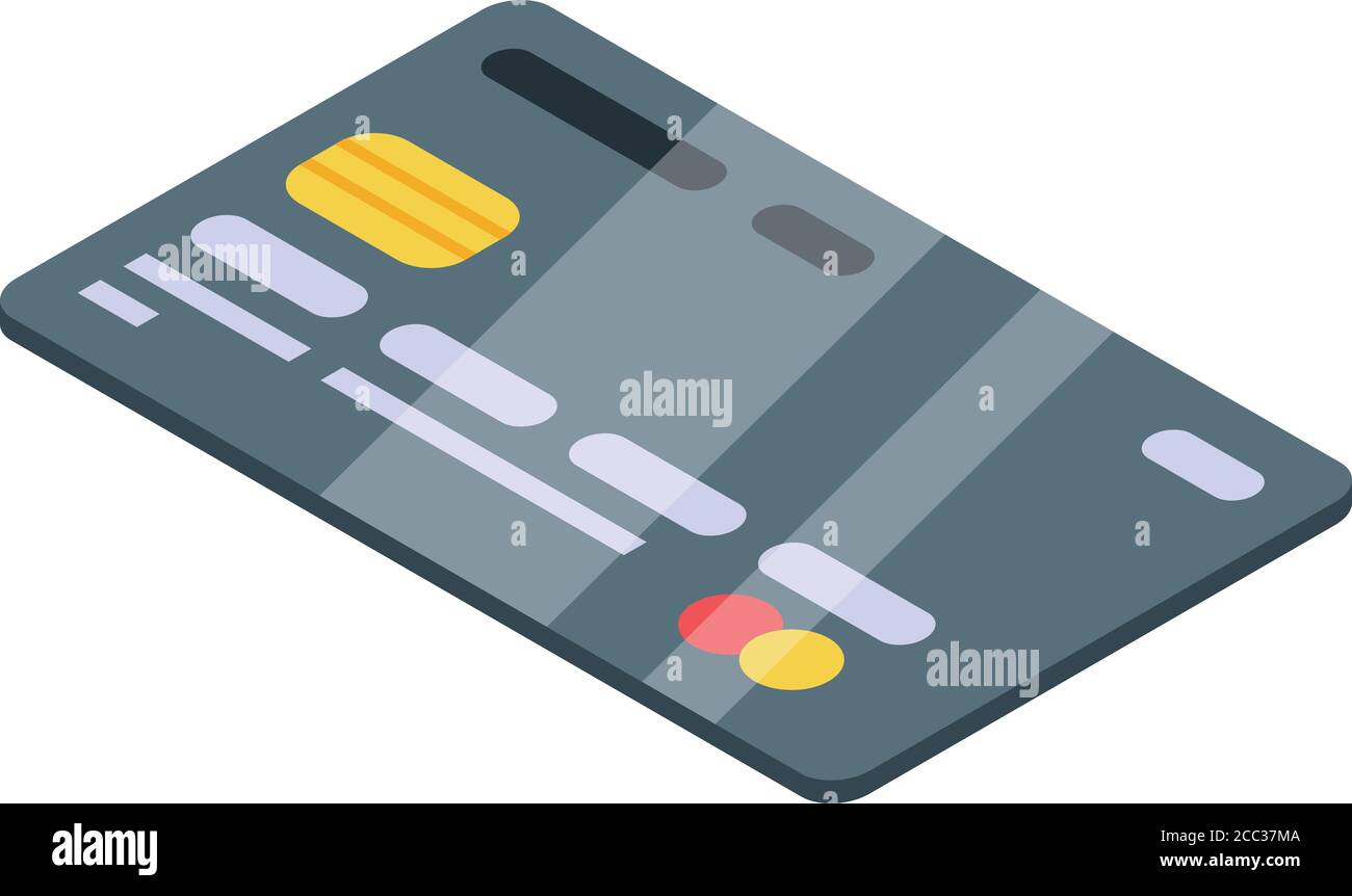 Dry cleaning card payment icon, isometric style Stock Vector Image ...
