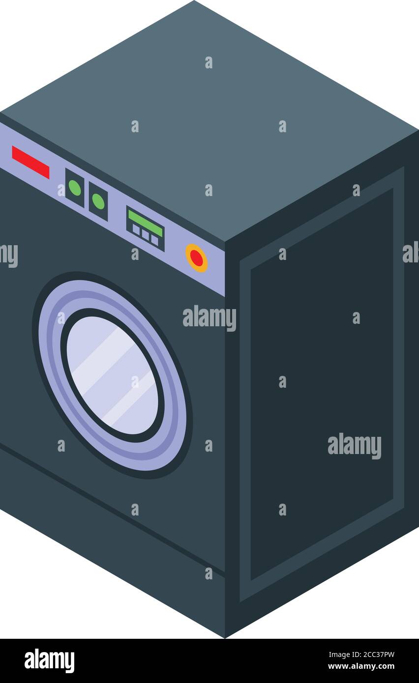 Dry cleaning machine icon, isometric style Stock Vector Image & Art - Alamy