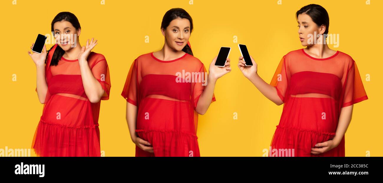 Woman pregnant belly touching waving hi-res stock photography and ...