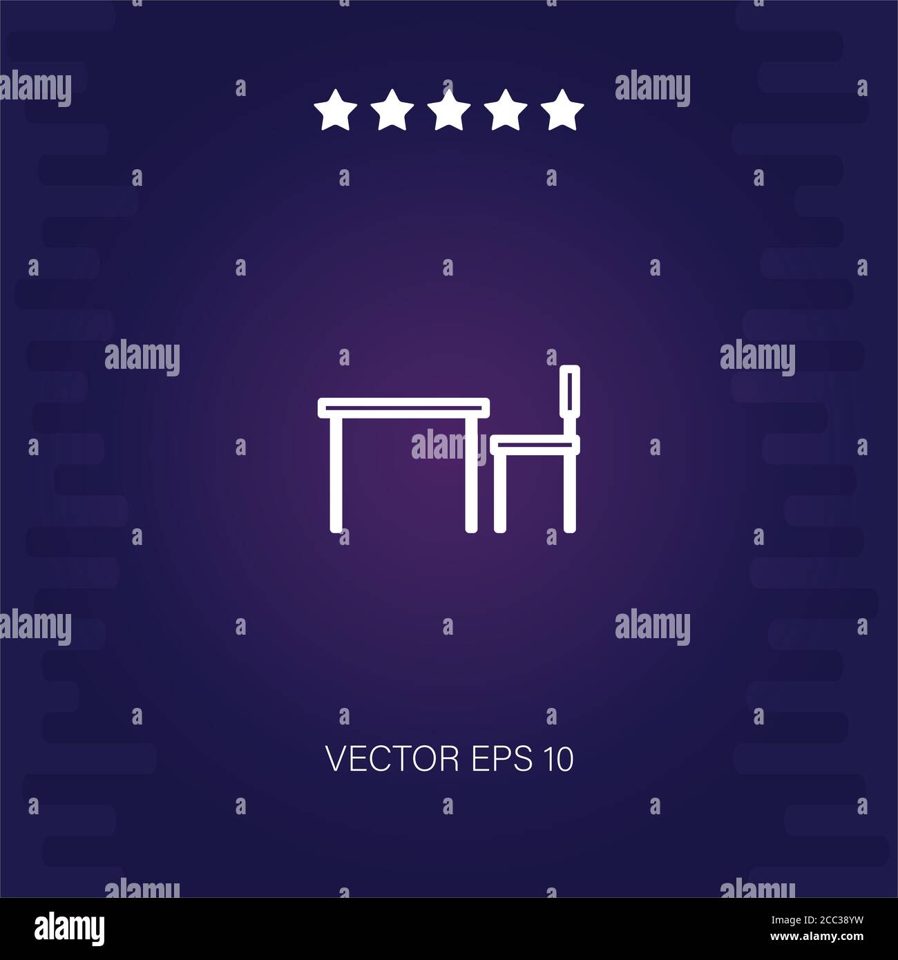 table vector icon modern illustration Stock Vector Image & Art - Alamy