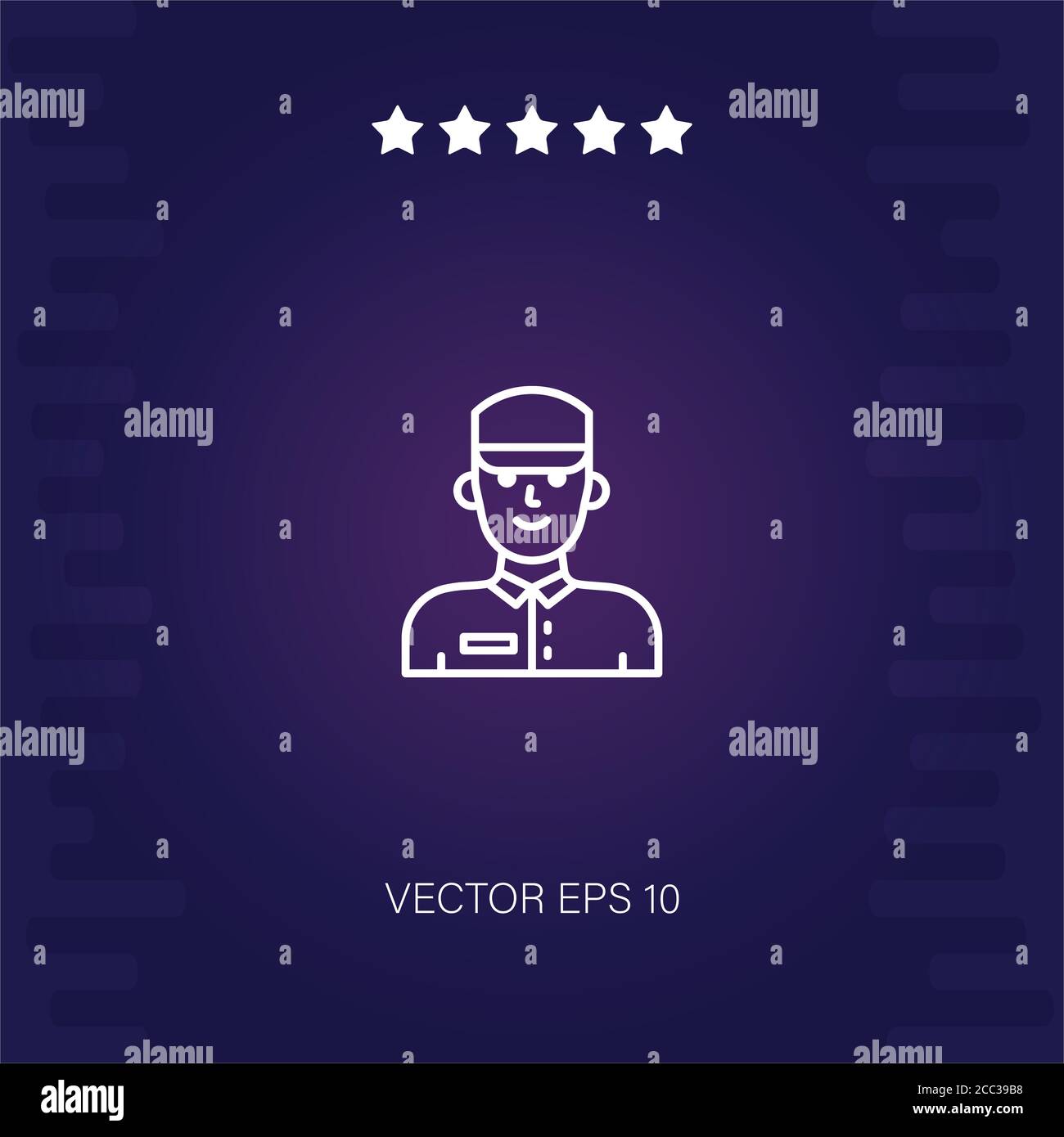 bellboy vector icon modern illustration Stock Vector Image & Art - Alamy