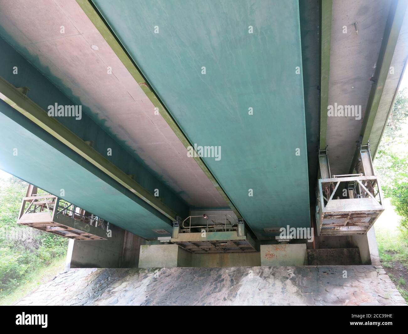 Walk across the Clunie footbridge to look underneath the structure of ...