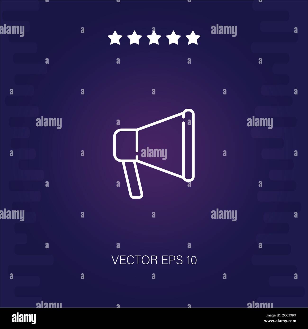 bullhorn vector icon modern illustration Stock Vector Image & Art - Alamy