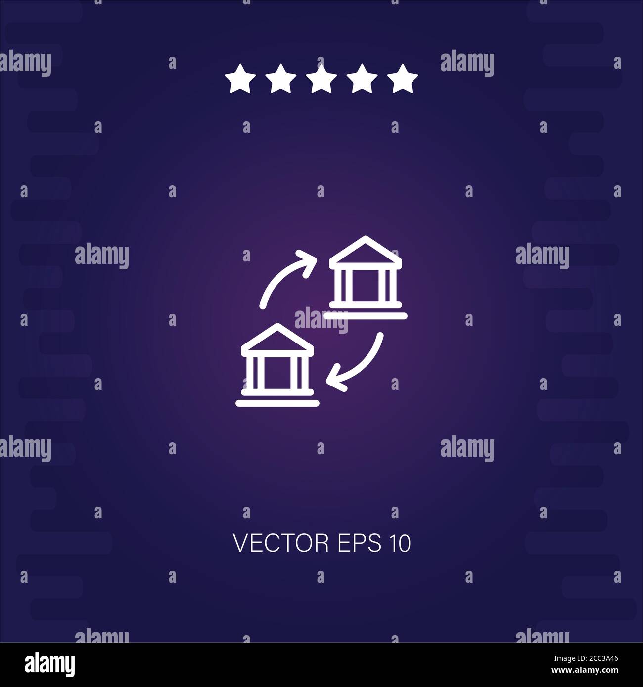 bank transfer vector icon modern illustration Stock Vector Image & Art ...