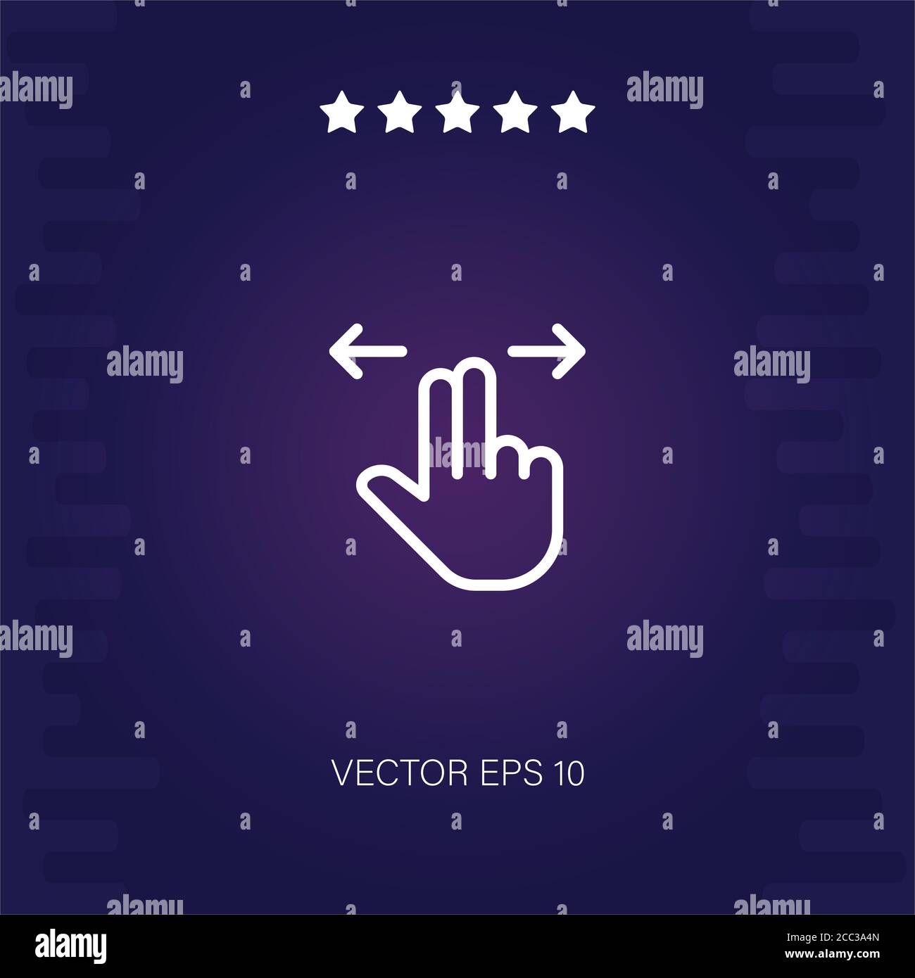swipe vector icon modern illustration Stock Vector Image & Art - Alamy