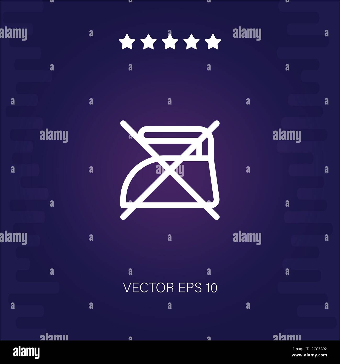 not iron vector icon modern illustration Stock Vector Image & Art - Alamy