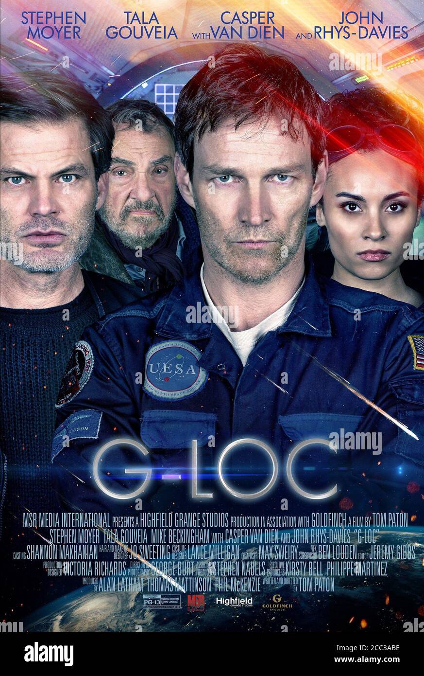 G-LOC, US poster, from left: Casper Van Dien, John Rhys-Davies, Stephen ...