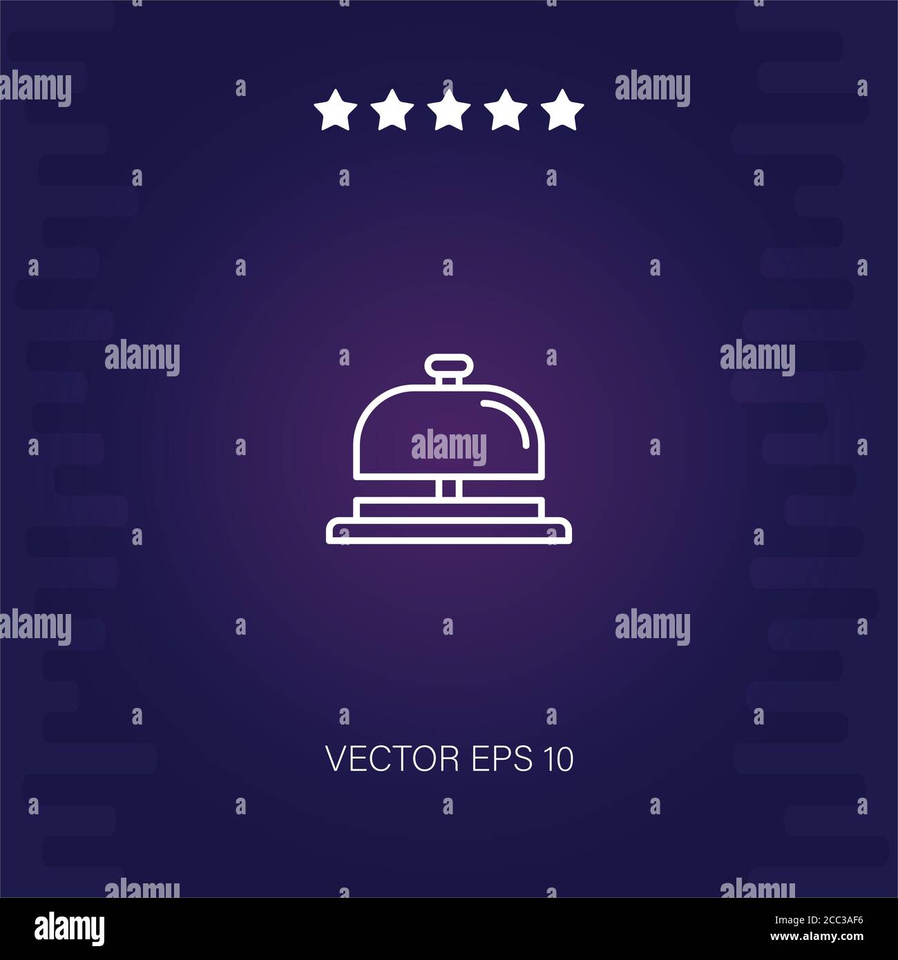 desk bell vector icon modern illustration Stock Vector Image & Art - Alamy