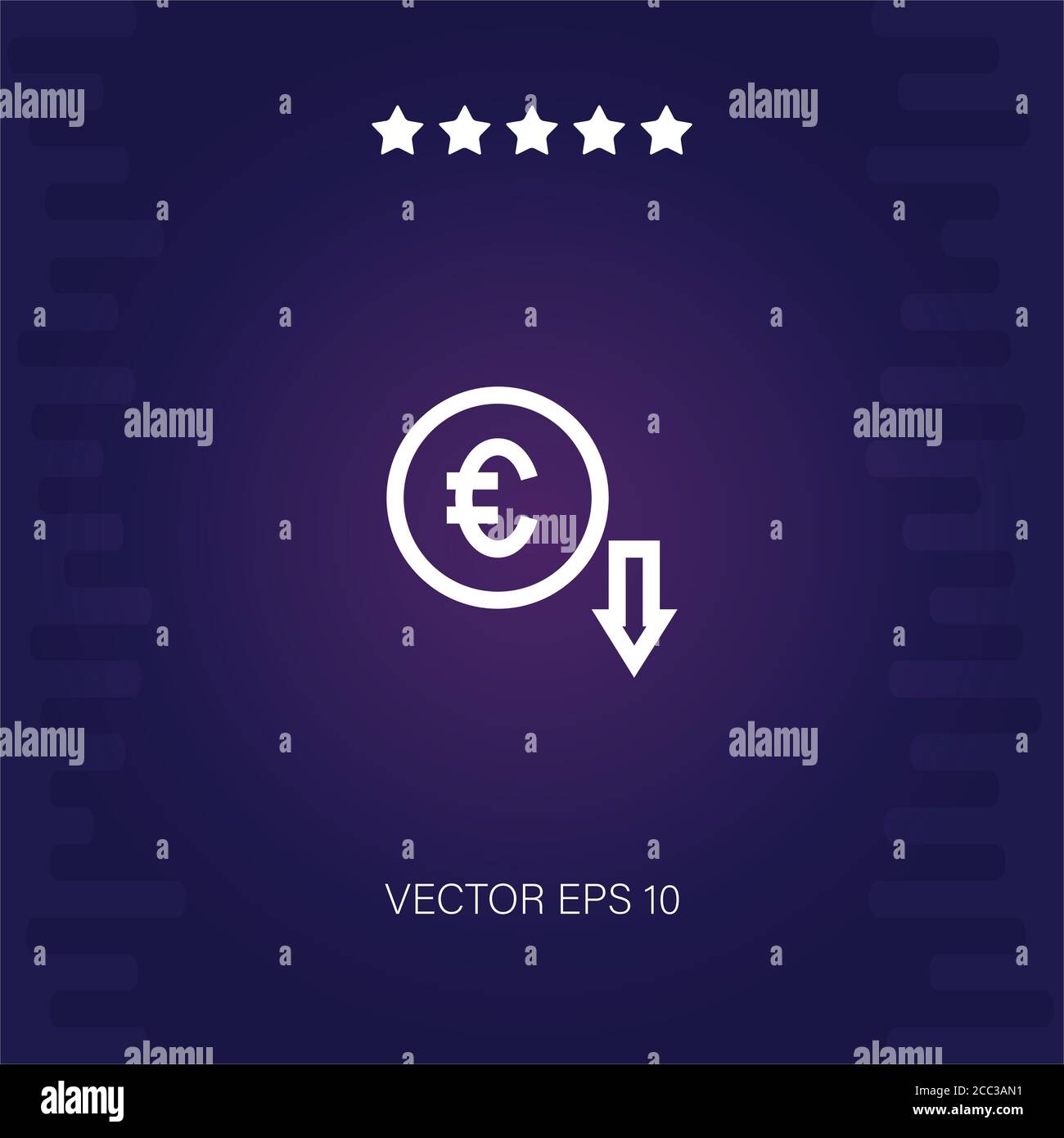 euro vector icon modern illustration Stock Vector Image & Art - Alamy