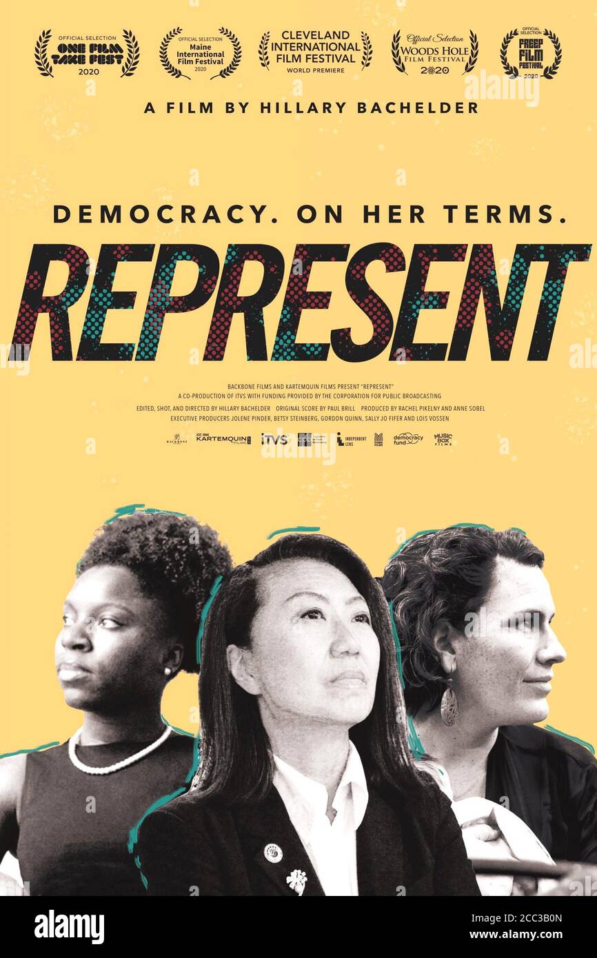 REPRESENT, US poster, from left: Myya Jones, Julie Cho, Bryn Bird, 2020 ...