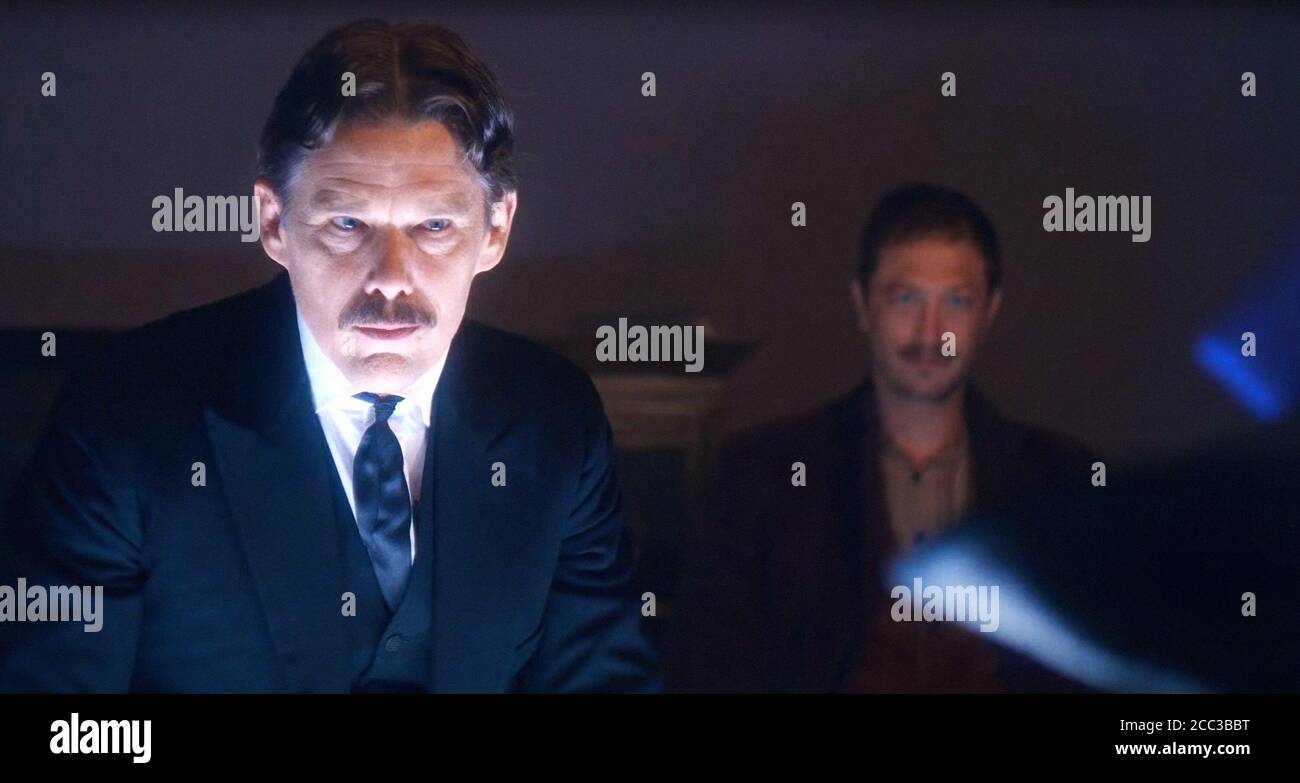 TESLA, left: Ethan Hawke as Nikola Tesla, 2020. © IFC Films / Courtesy ...