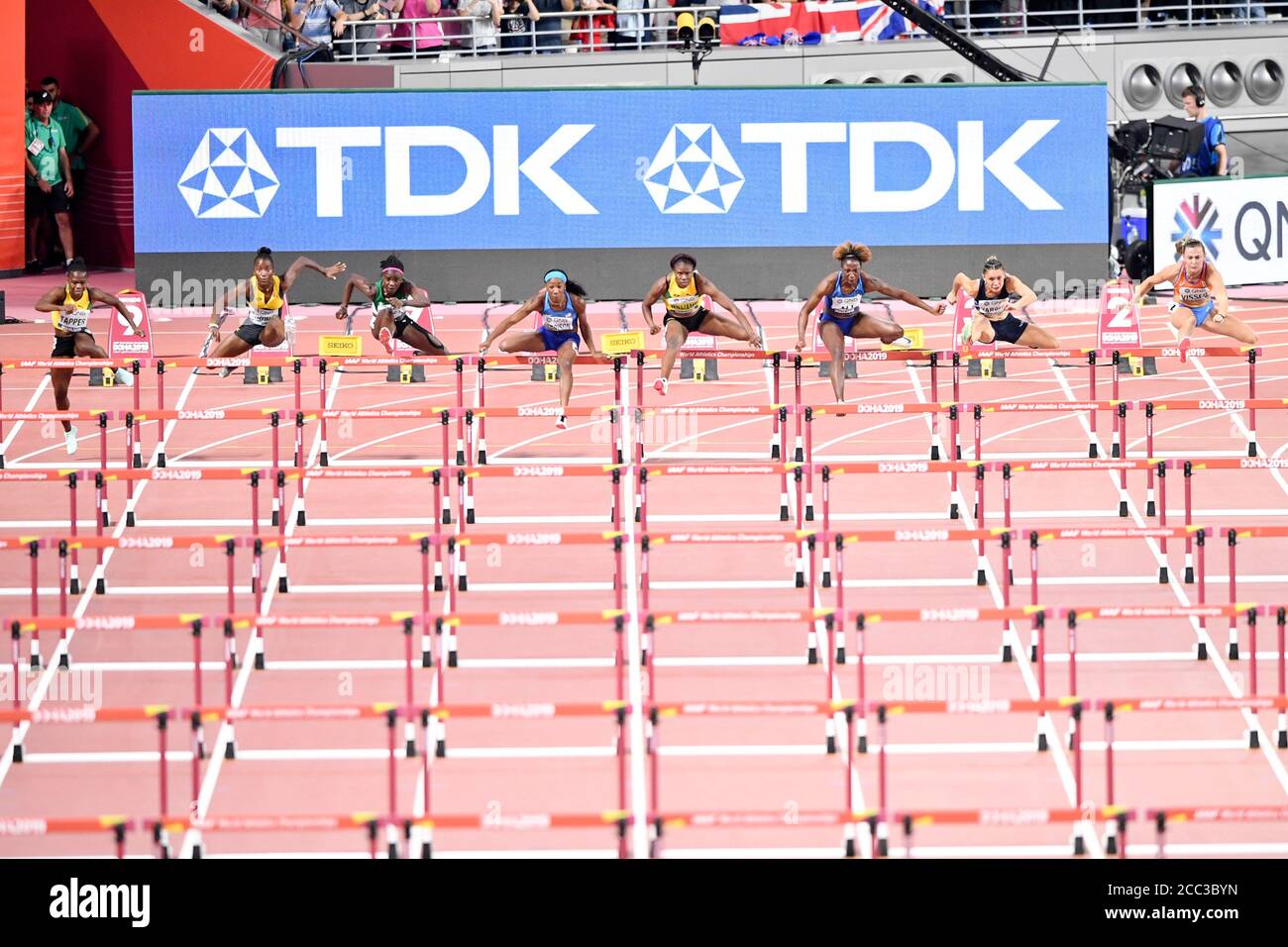 100 Metres Hurdles women final. IAAF World Athletics Championships ...