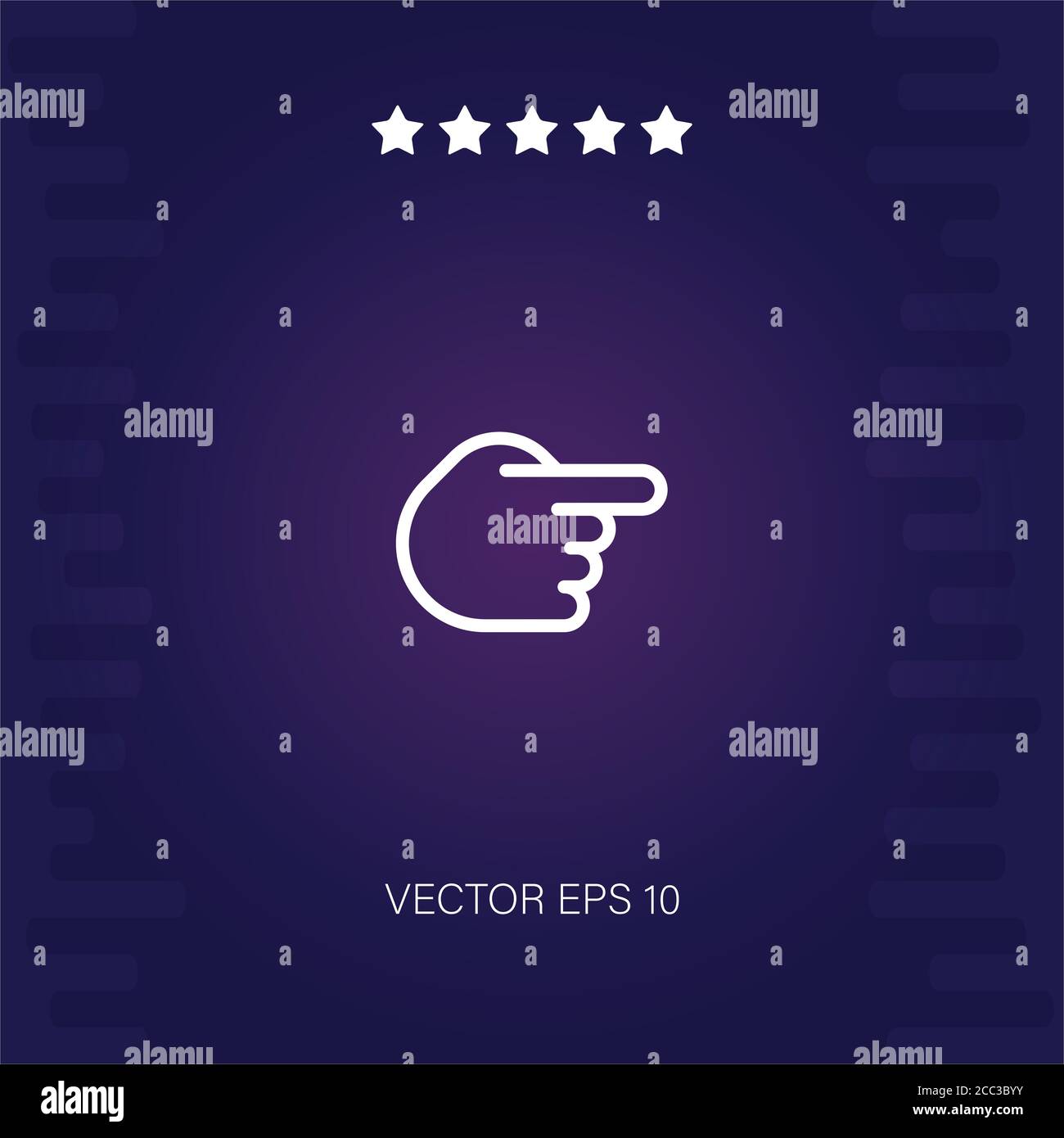 pointing right vector icon modern illustration Stock Vector Image & Art ...