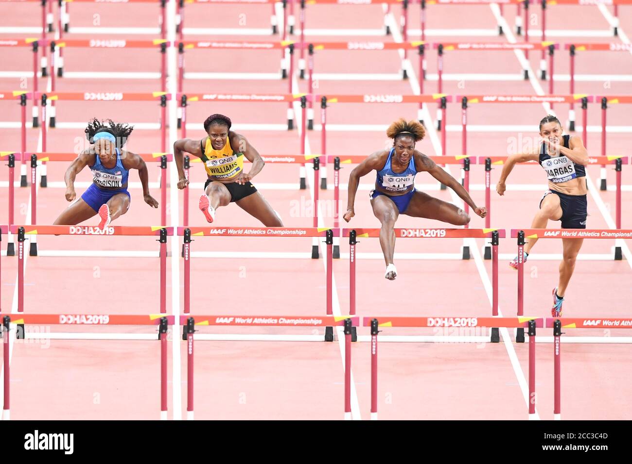 Nia Ali (USA), Kendra Harrison (USA), Danielle Williams (Jamaica ...
