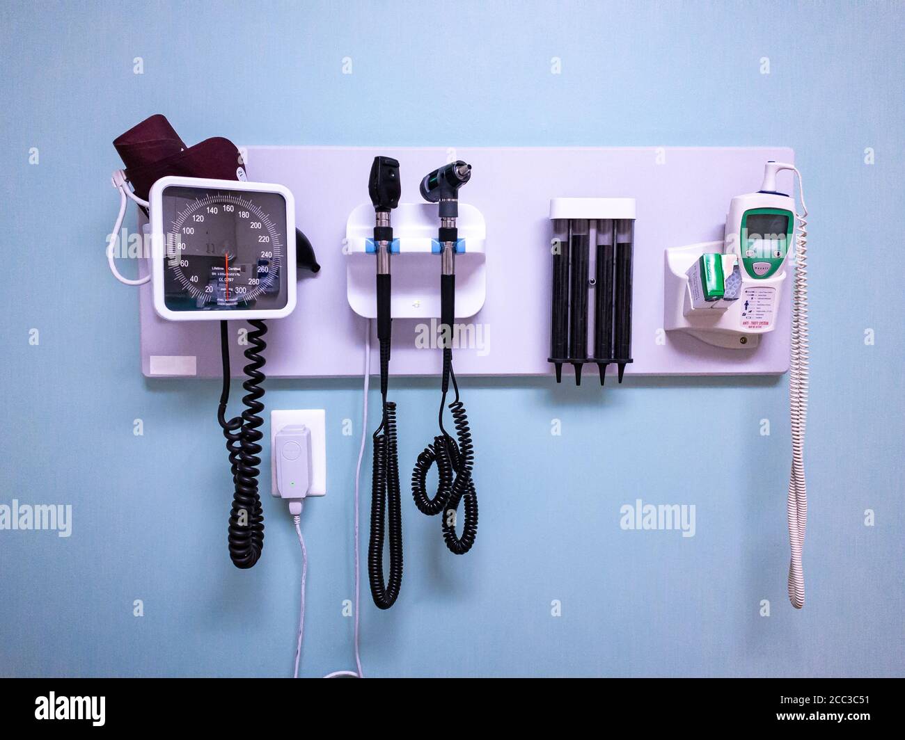 Medical Equipment on office wall Stock Photo - Alamy