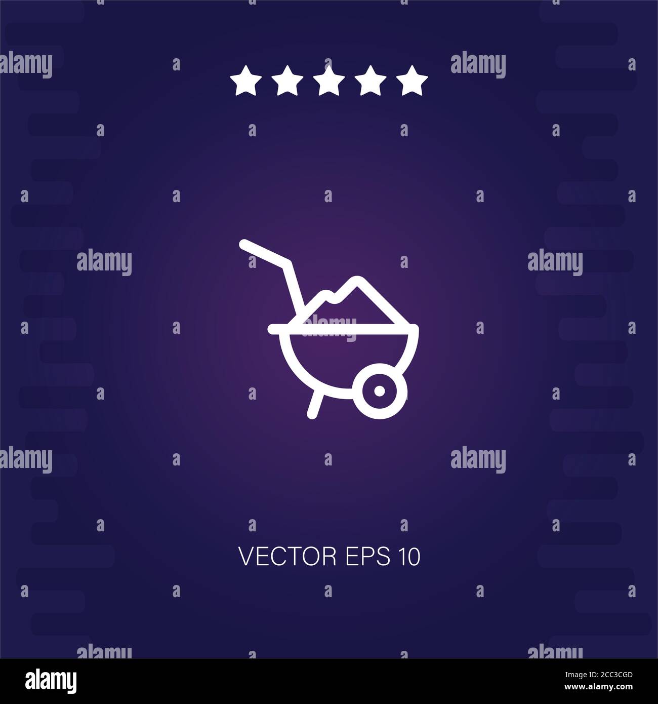 wheelbarrow vector icon modern illustration Stock Vector Image & Art ...