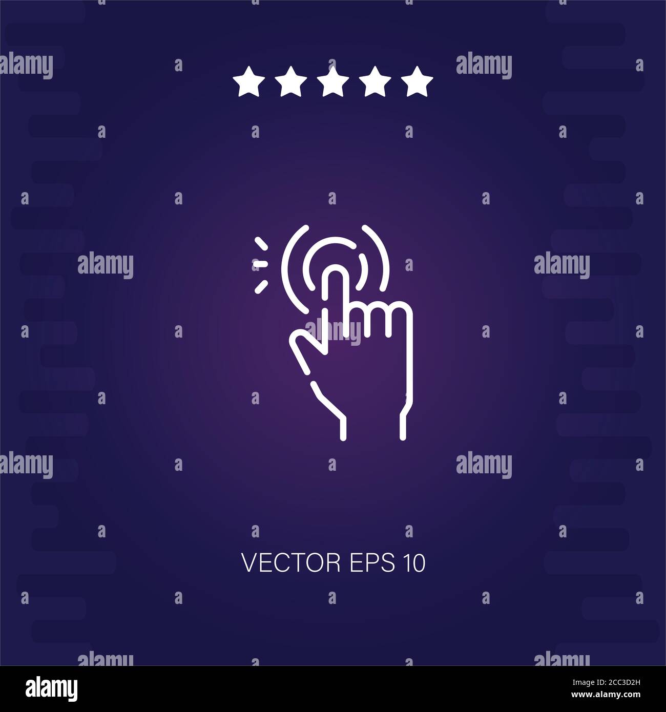 push vector icon modern illustration Stock Vector Image & Art - Alamy