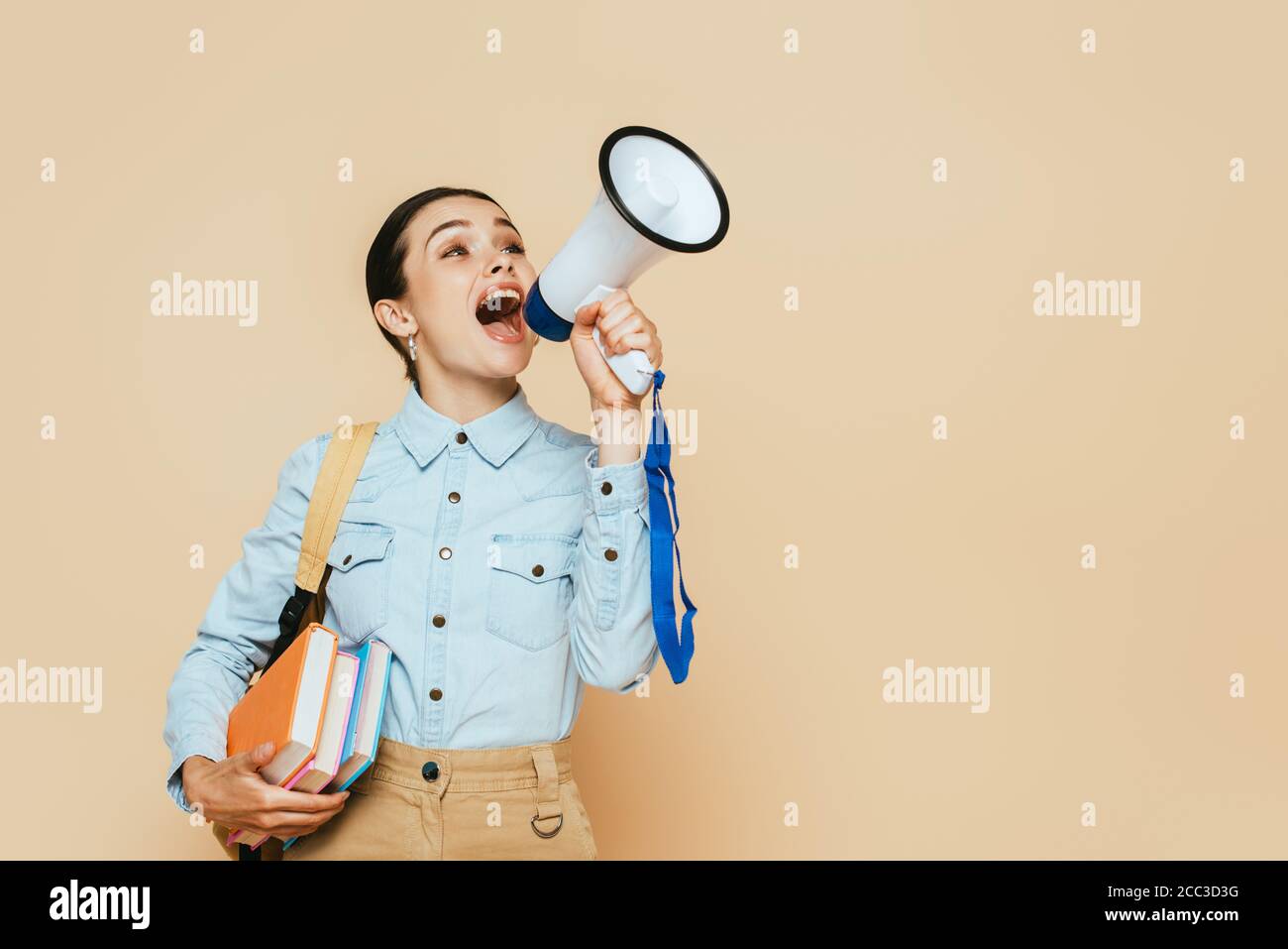 Loud speaker student hi-res stock photography and images - Alamy