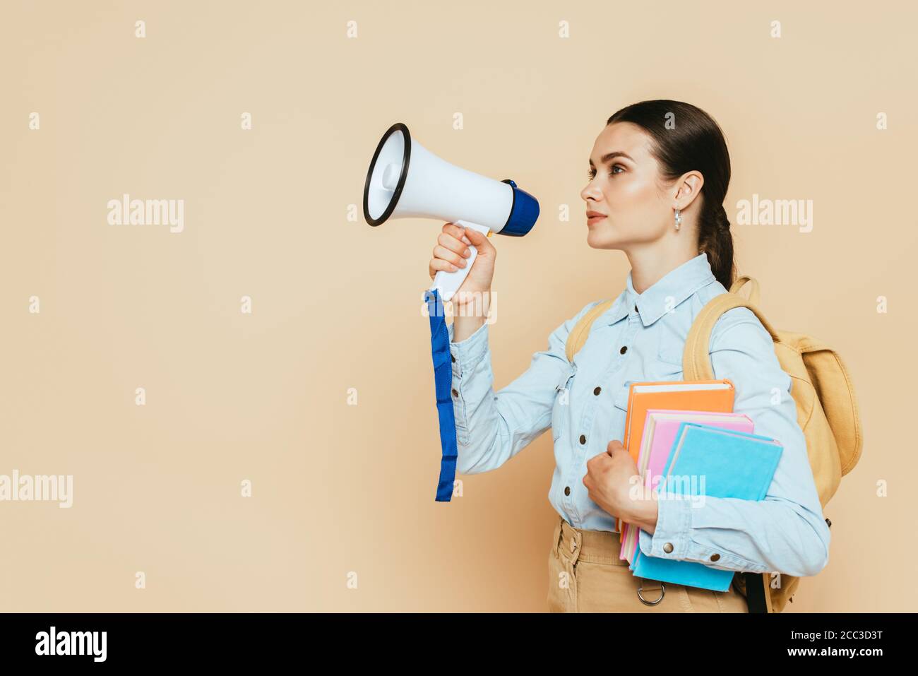 Loud speaker student hi-res stock photography and images - Alamy