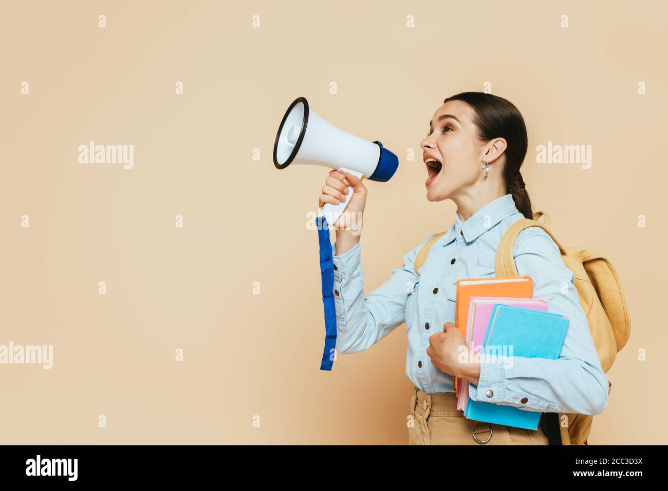 Loud speaker student hi-res stock photography and images - Alamy