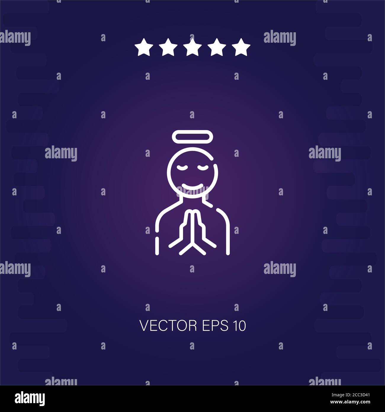 relaxed vector icon modern illustration Stock Vector Image & Art - Alamy