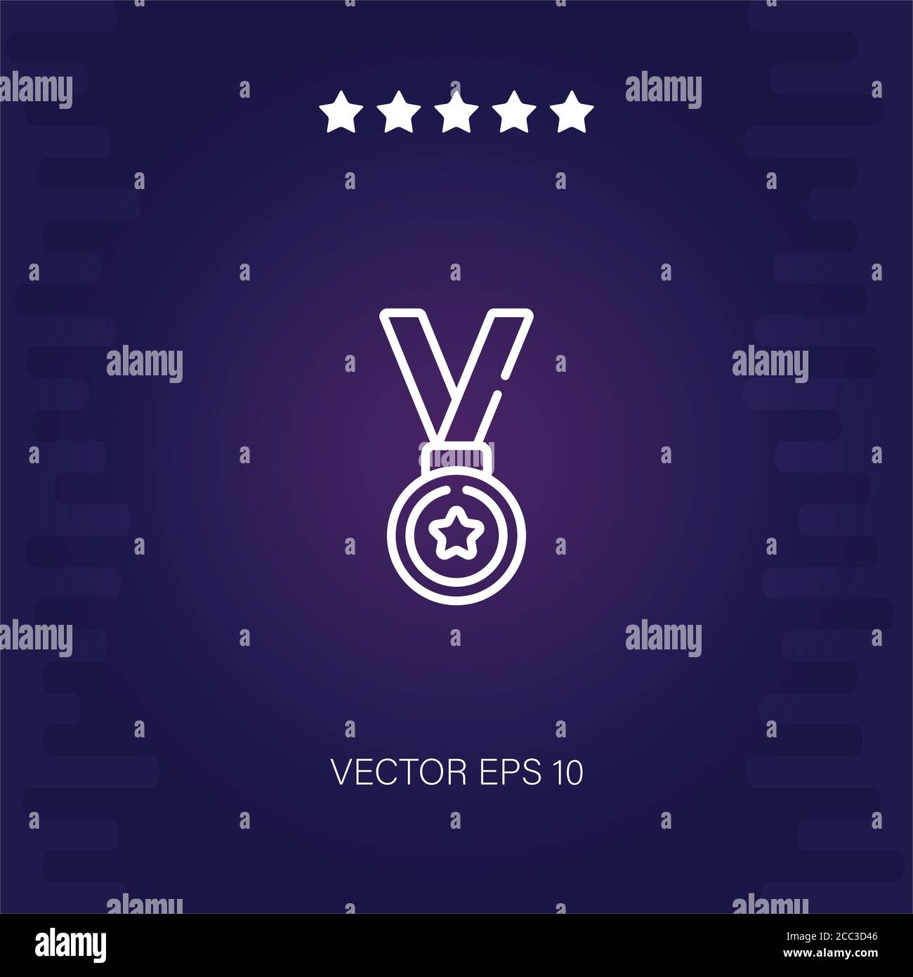 medal vector icon modern illustration Stock Vector Image & Art - Alamy