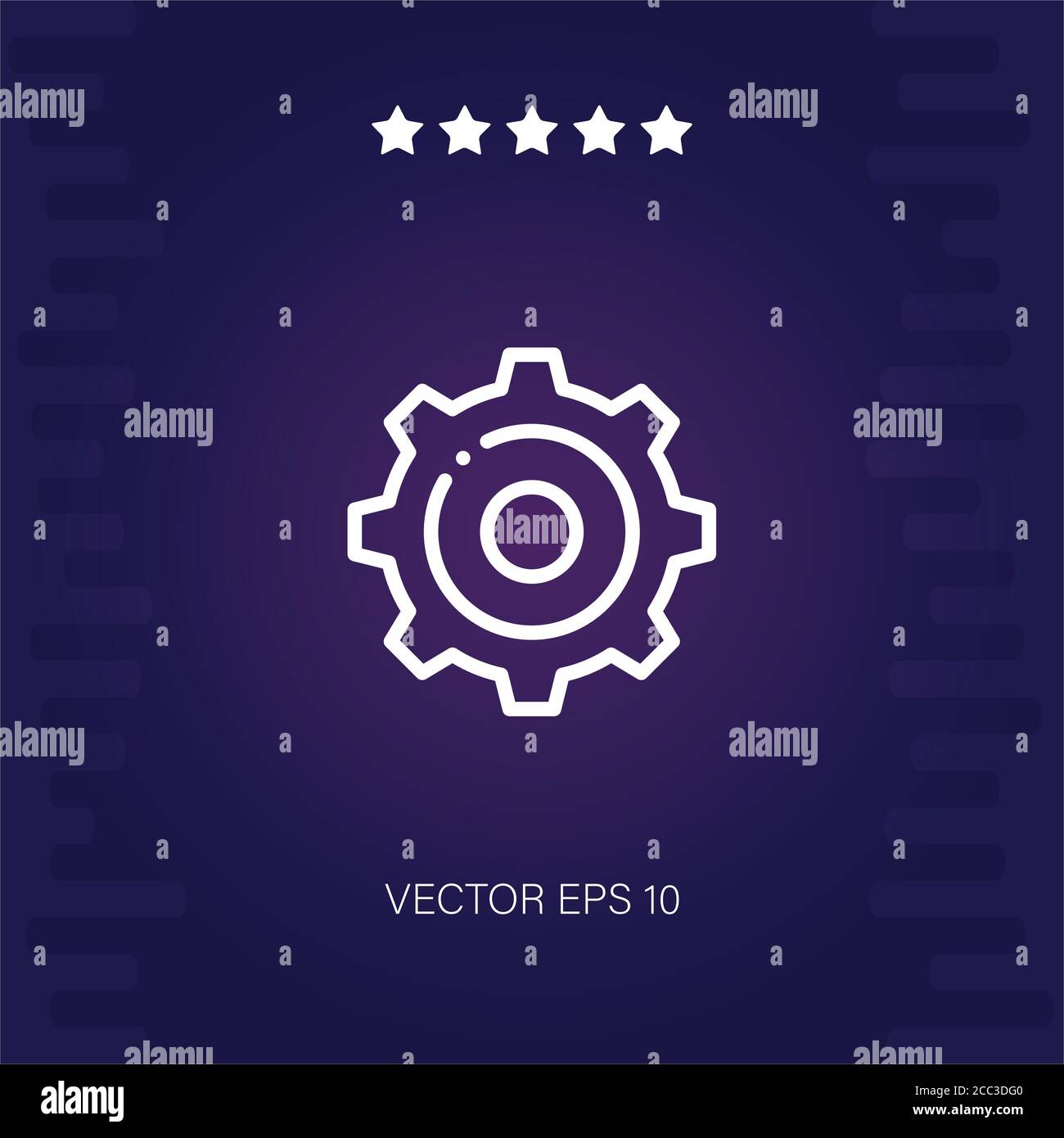 settings vector icon modern illustration Stock Vector Image & Art - Alamy