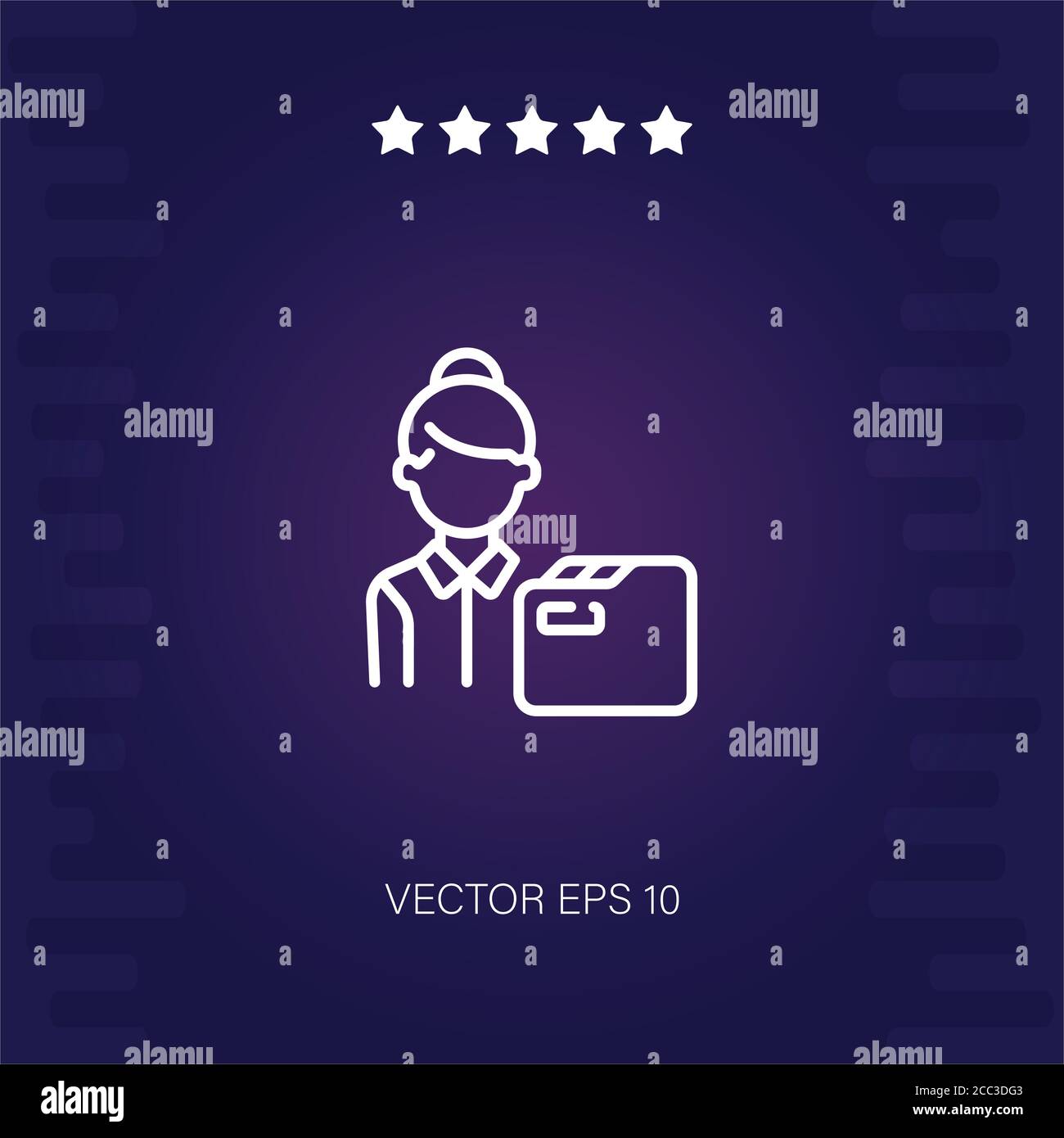 employee vector icon modern illustration Stock Vector Image & Art - Alamy