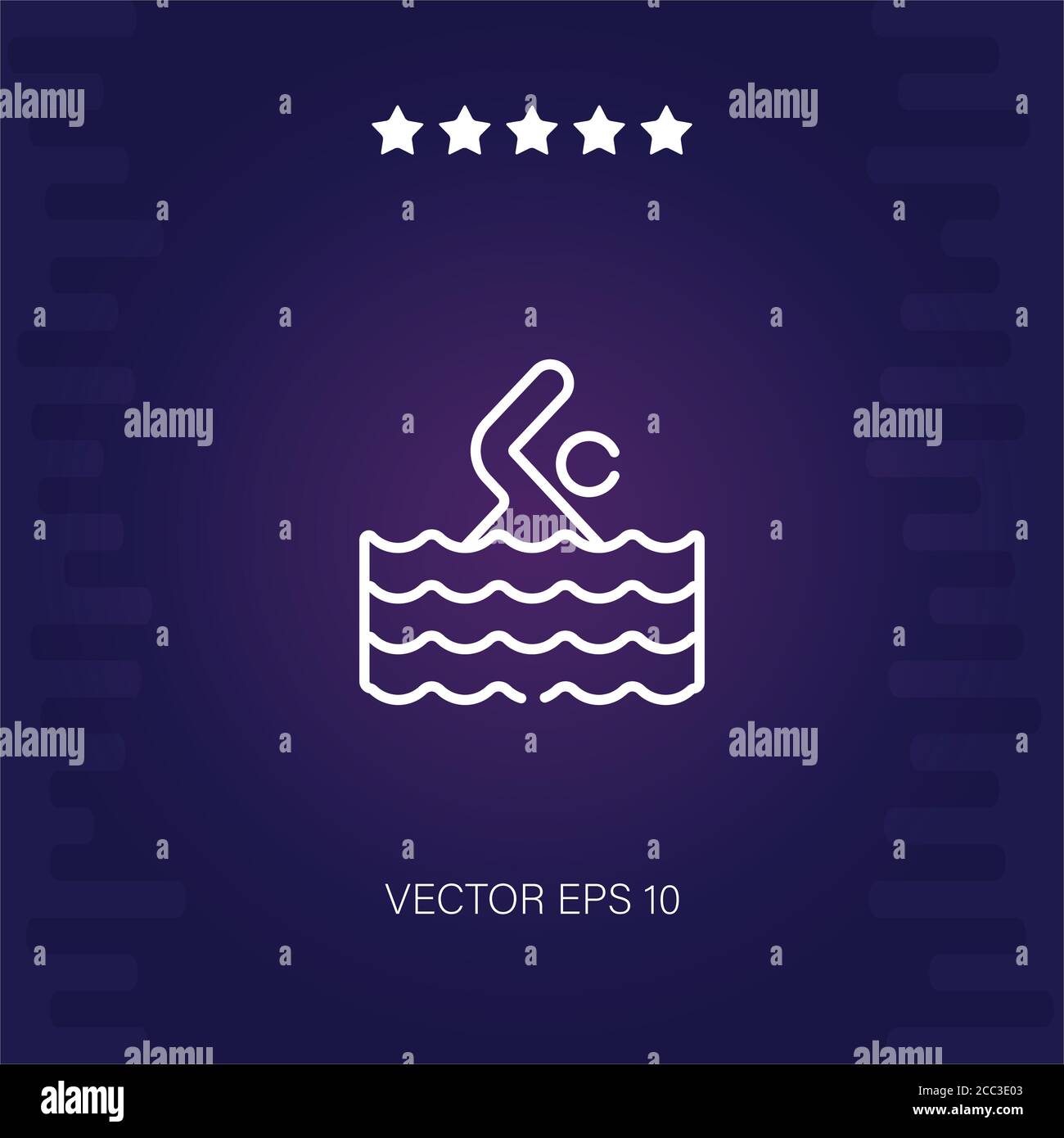 swimming vector icon modern illustration Stock Vector Image & Art - Alamy