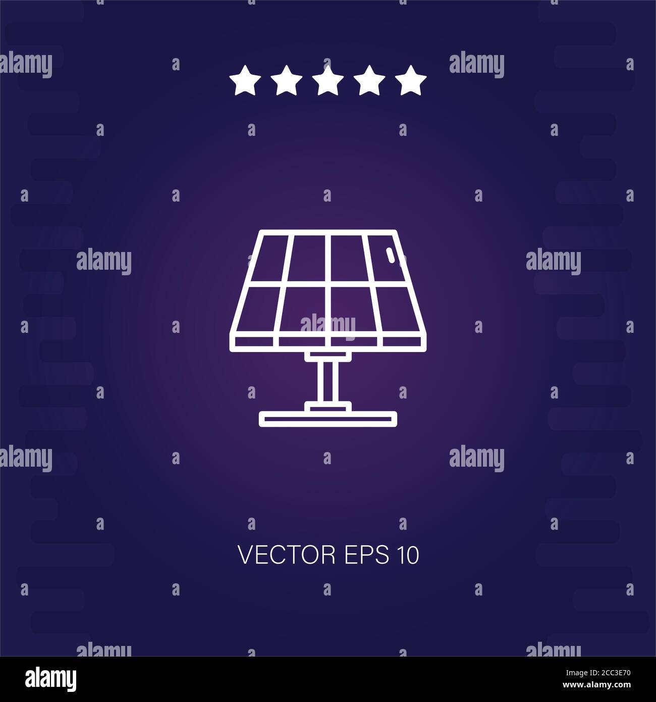 solar panel vector icon modern illustration Stock Vector Image & Art ...