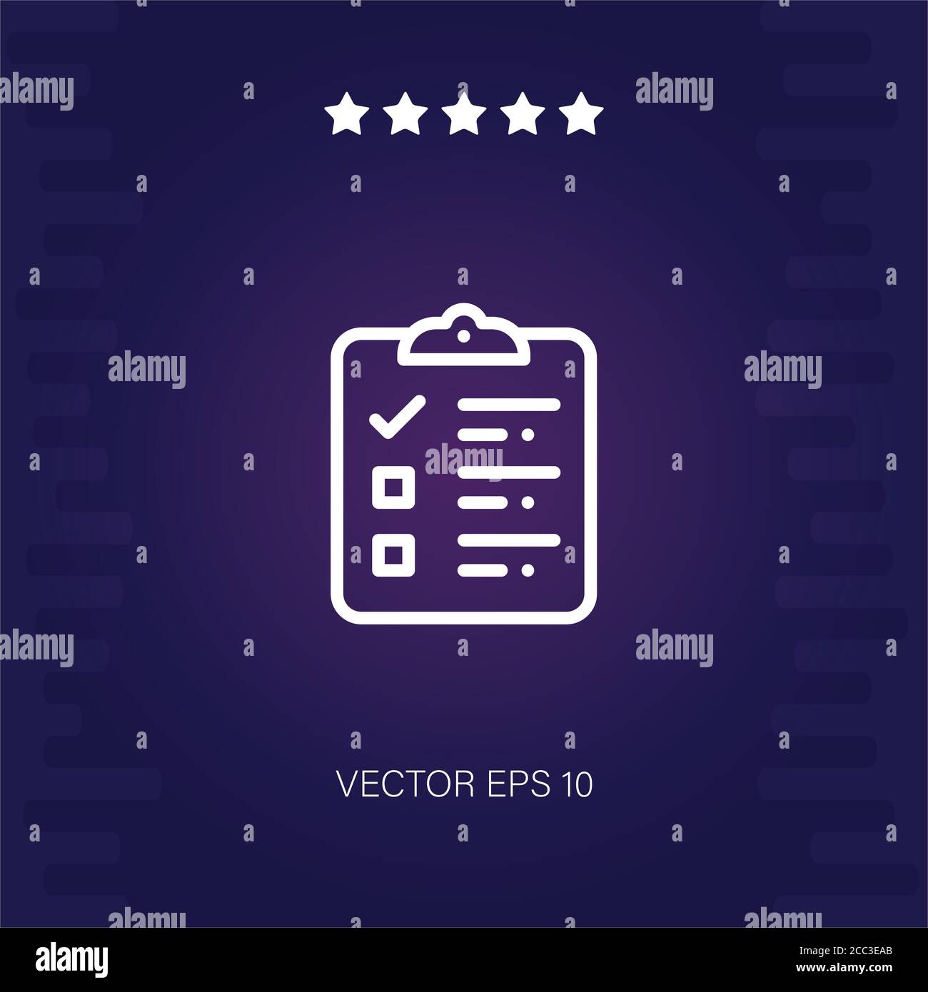 checklist vector icon modern illustration Stock Vector Image & Art - Alamy