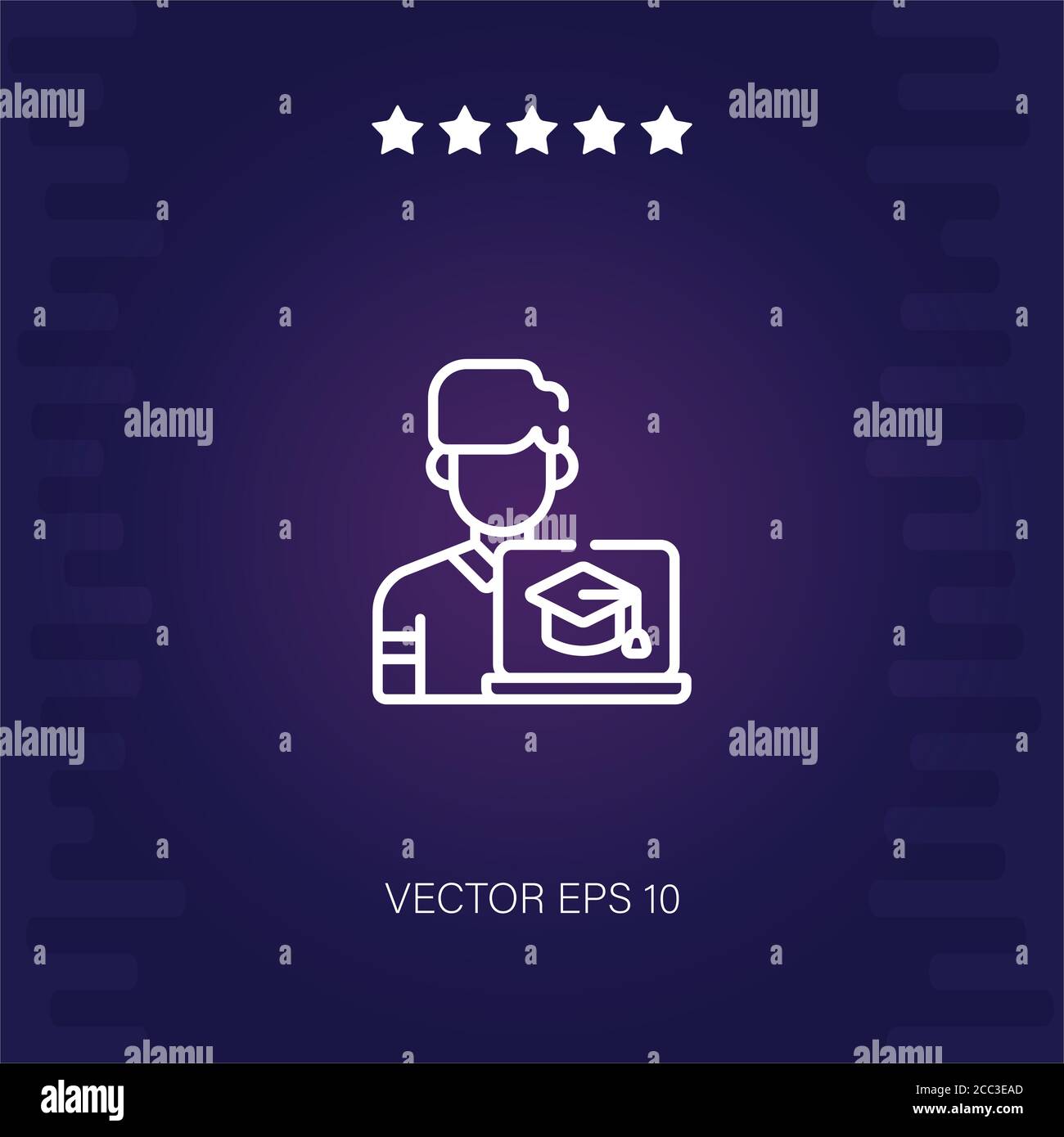 student vector icon modern illustration Stock Vector Image & Art - Alamy