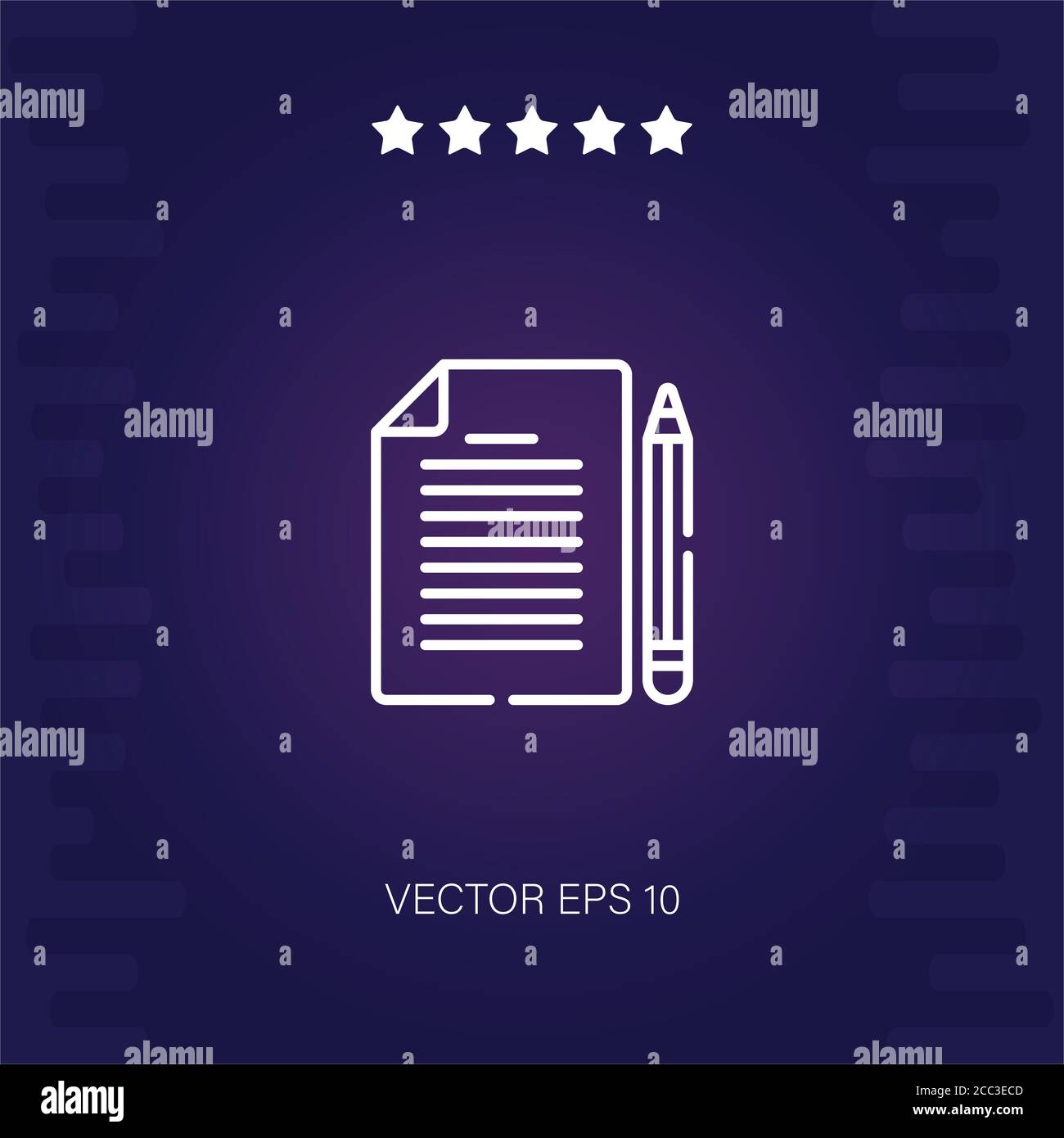 writing vector icon modern illustration Stock Vector Image & Art - Alamy