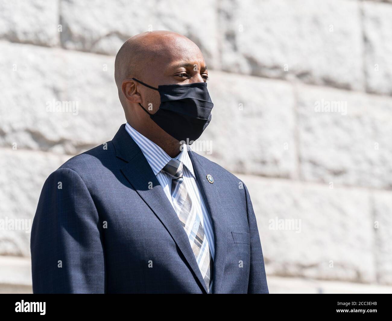 NYPD Chief of Detectives Rodney Harrison attends press briefing ...