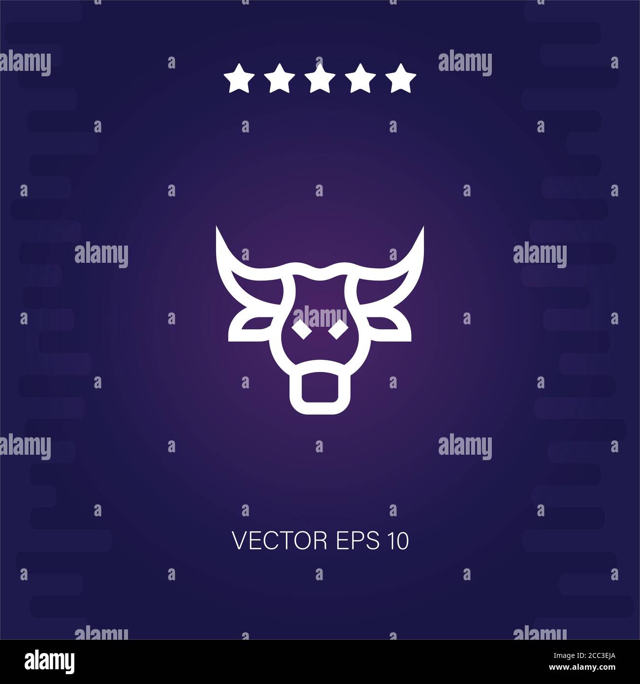 bull market vector icon modern illustration Stock Vector Image & Art ...