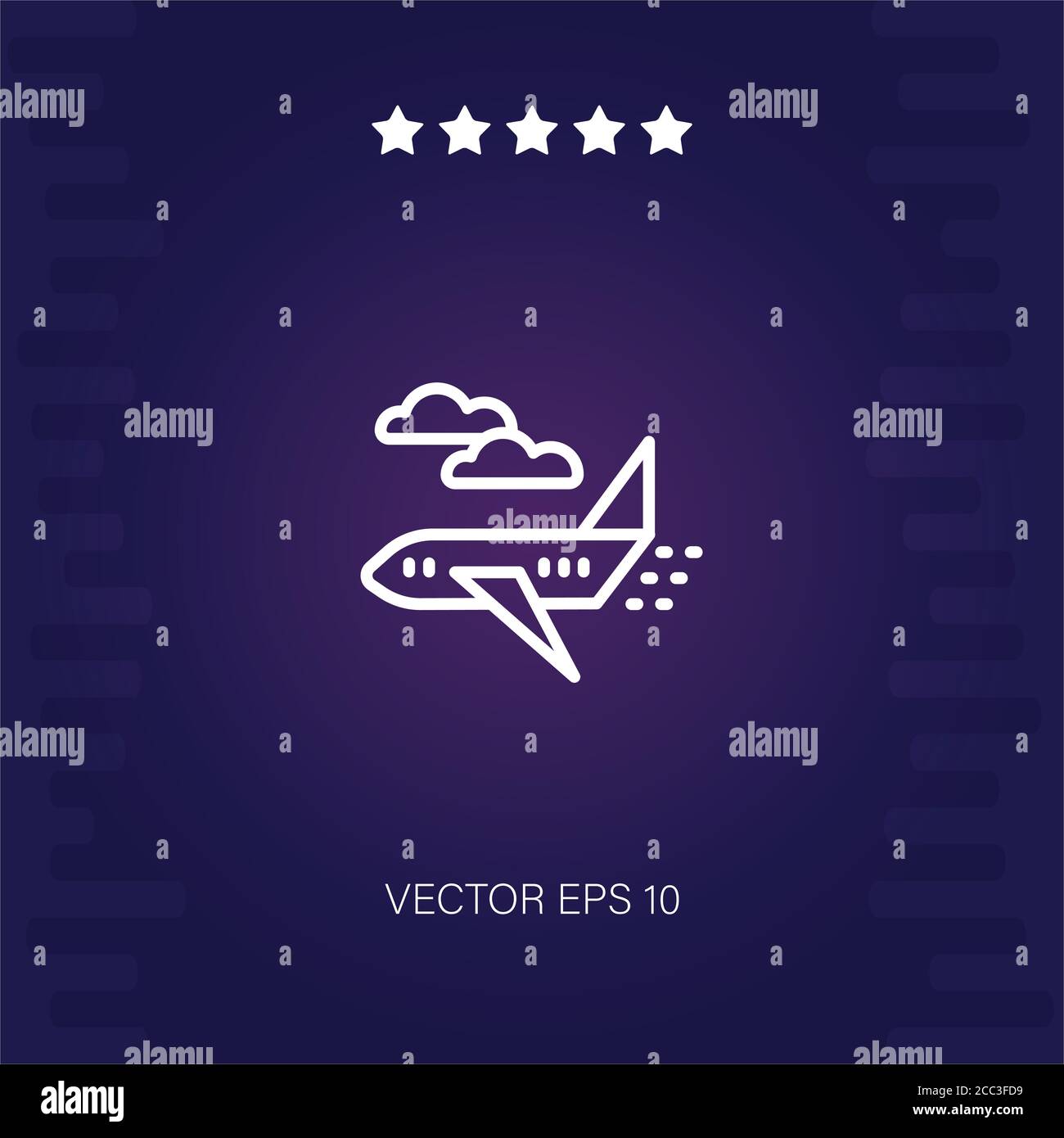 airplane vector icon modern illustration Stock Vector Image & Art - Alamy