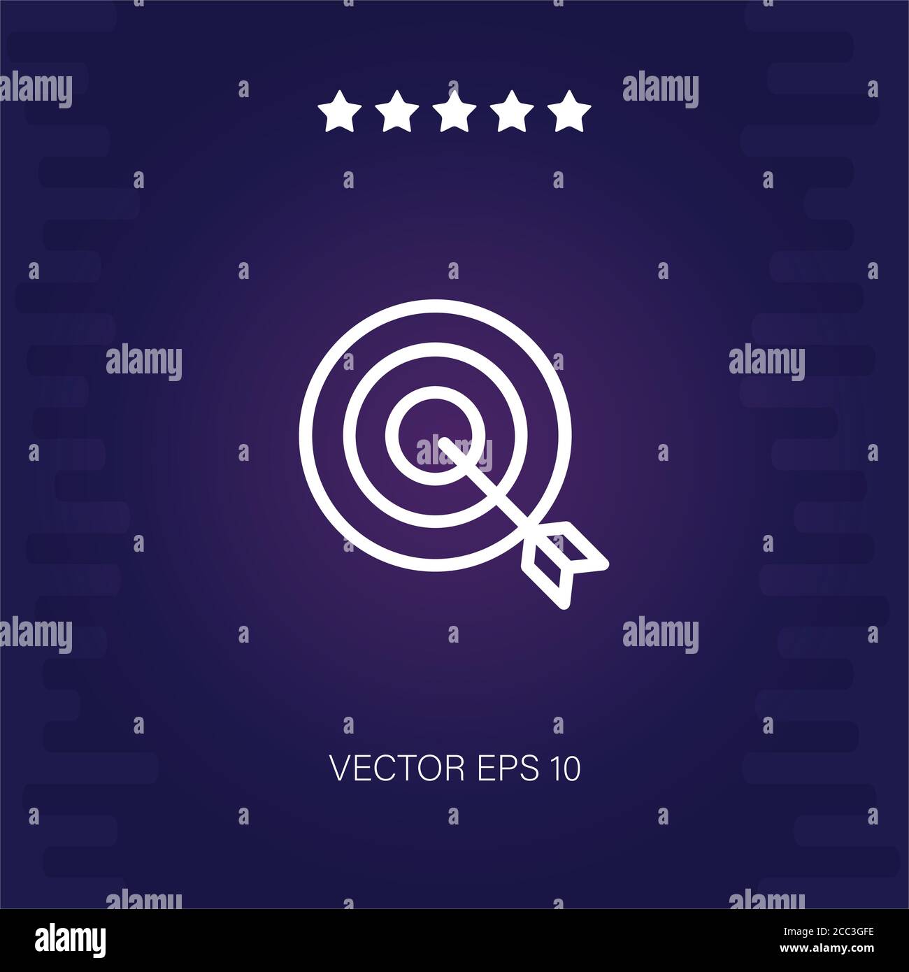 dart board vector icon modern illustration Stock Vector Image & Art - Alamy