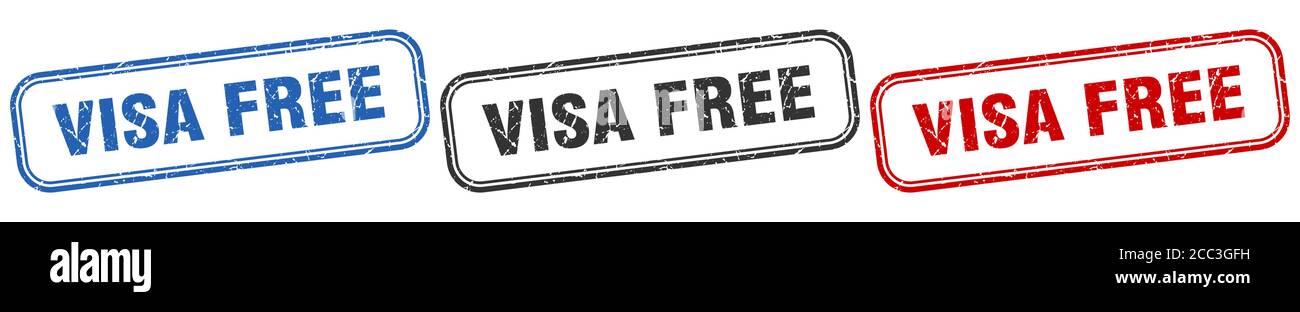 Visa free stamp sign hi-res stock photography and images - Alamy