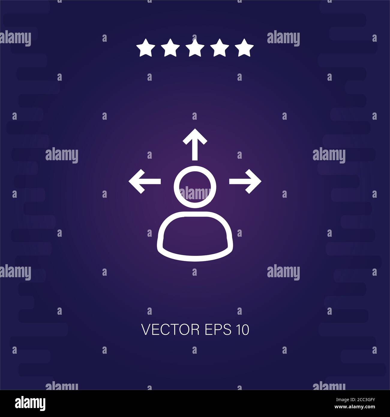 decision making vector icon modern illustration Stock Vector Image ...